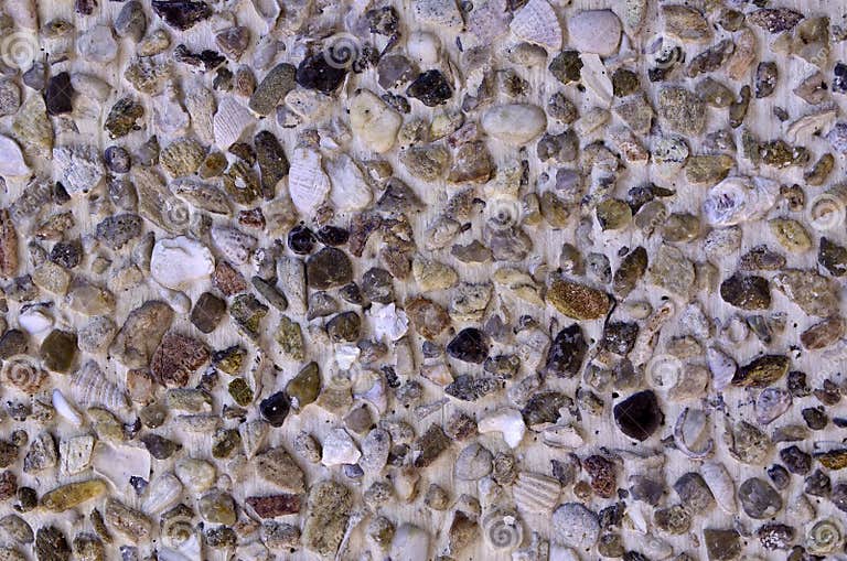 Stone and Shell Wall Texture Stock Photo - Image of antique, dirty ...