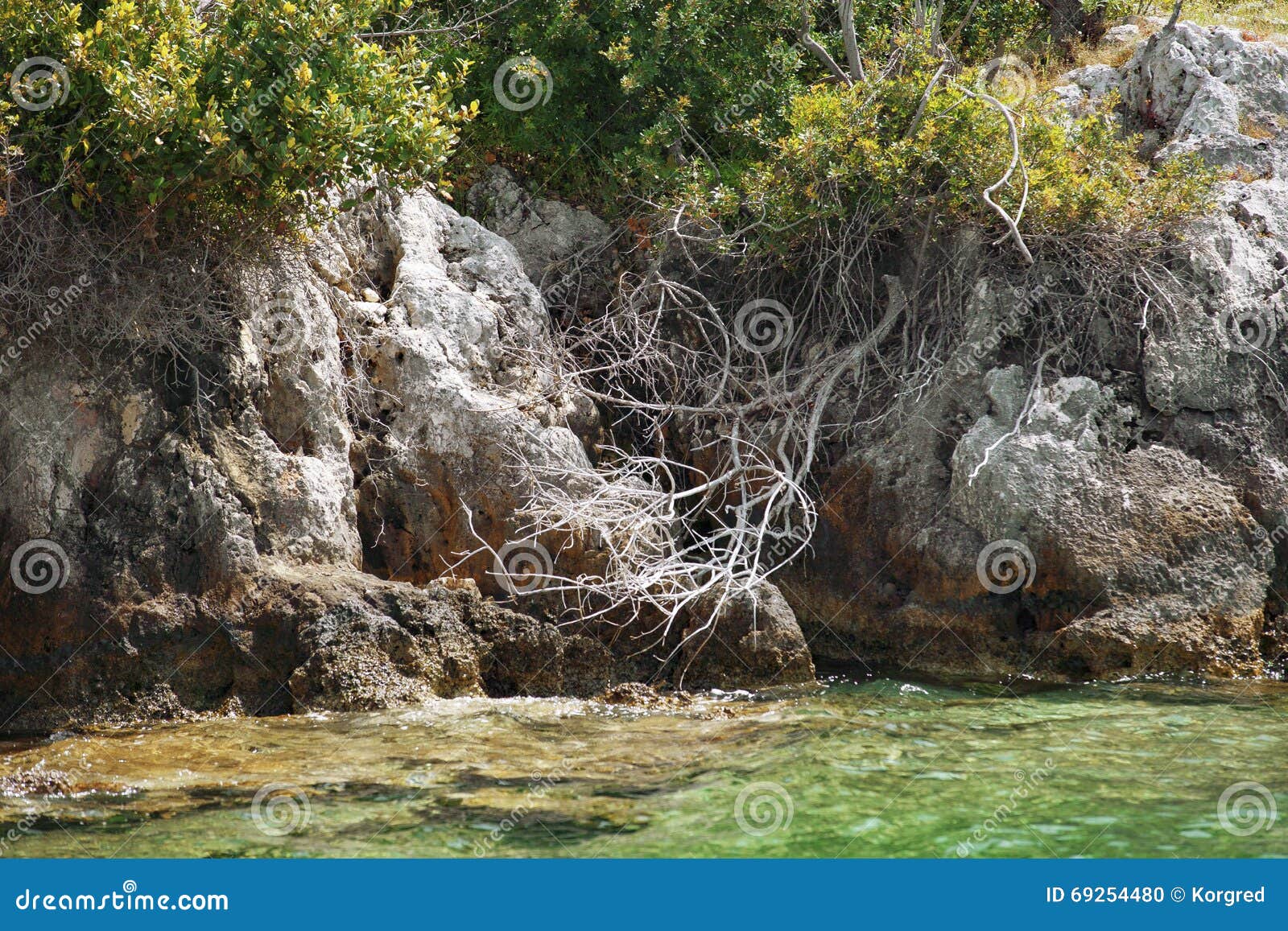 Stone shore stock photo. Image of nature, beauty, water - 69254480