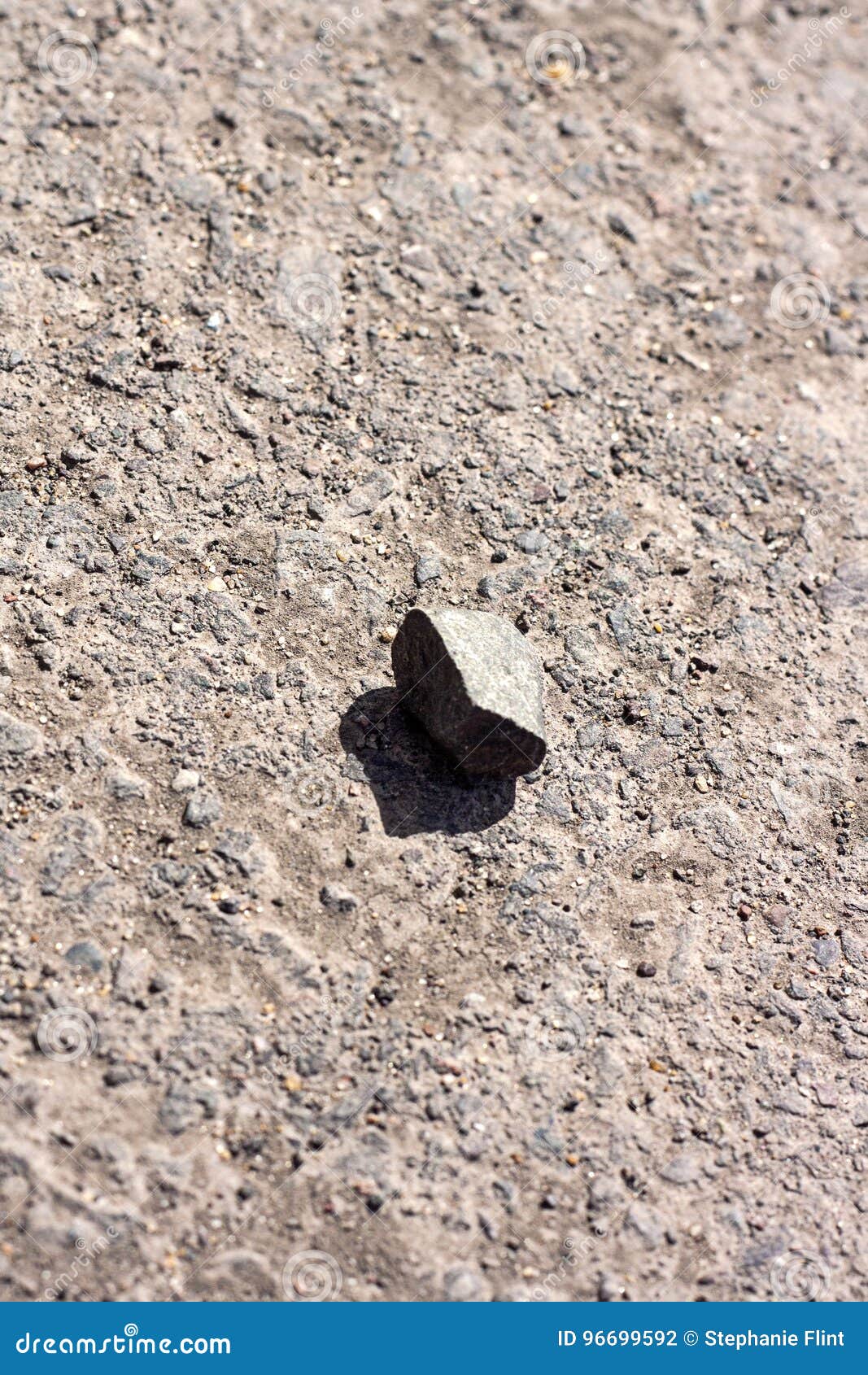 Stone Sitting Alone on Rough Concrete Texture Stock Photo - Image of ...
