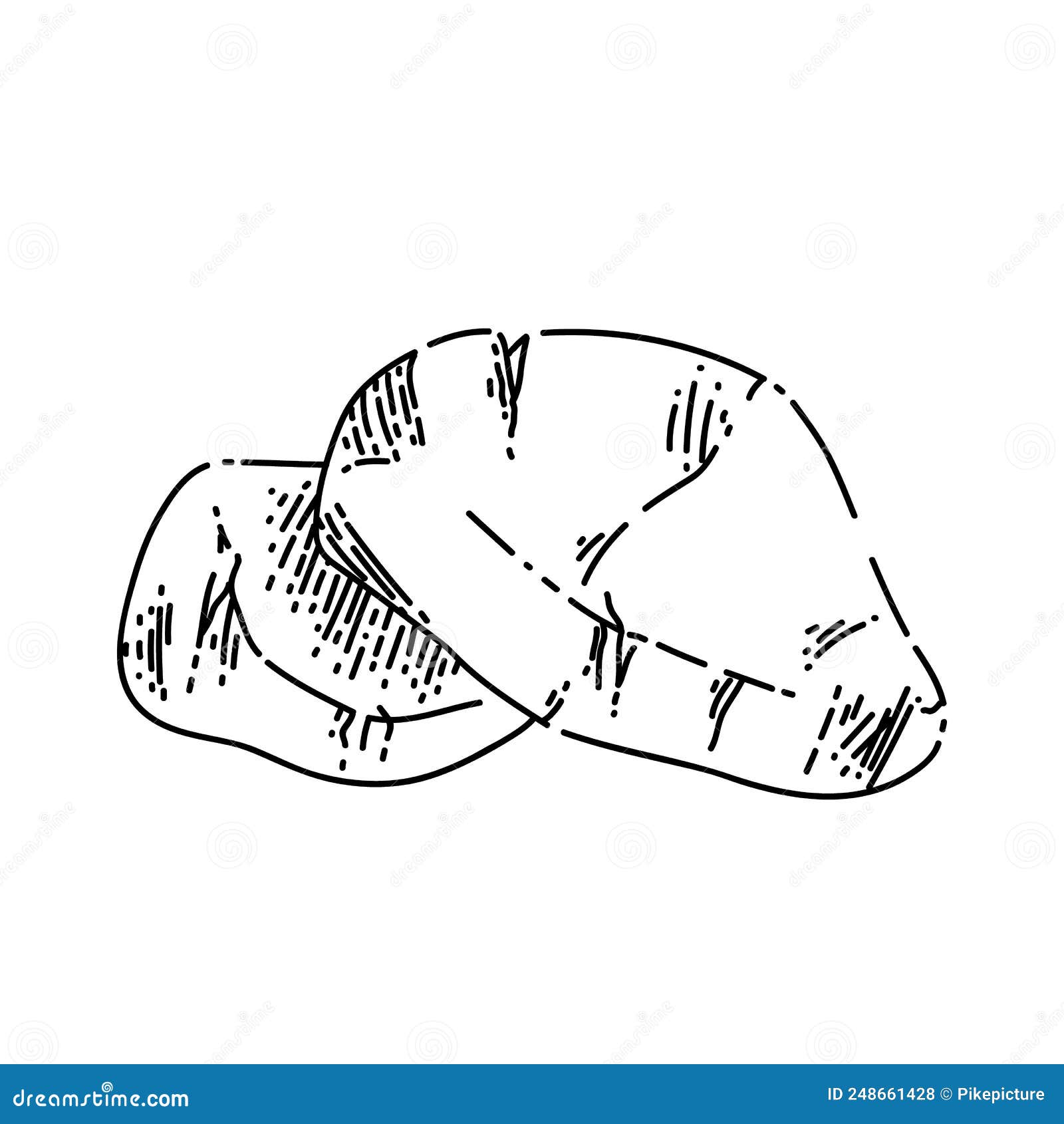 Stone Sketch Hand Drawn Vector Stock Illustration - Illustration of ...