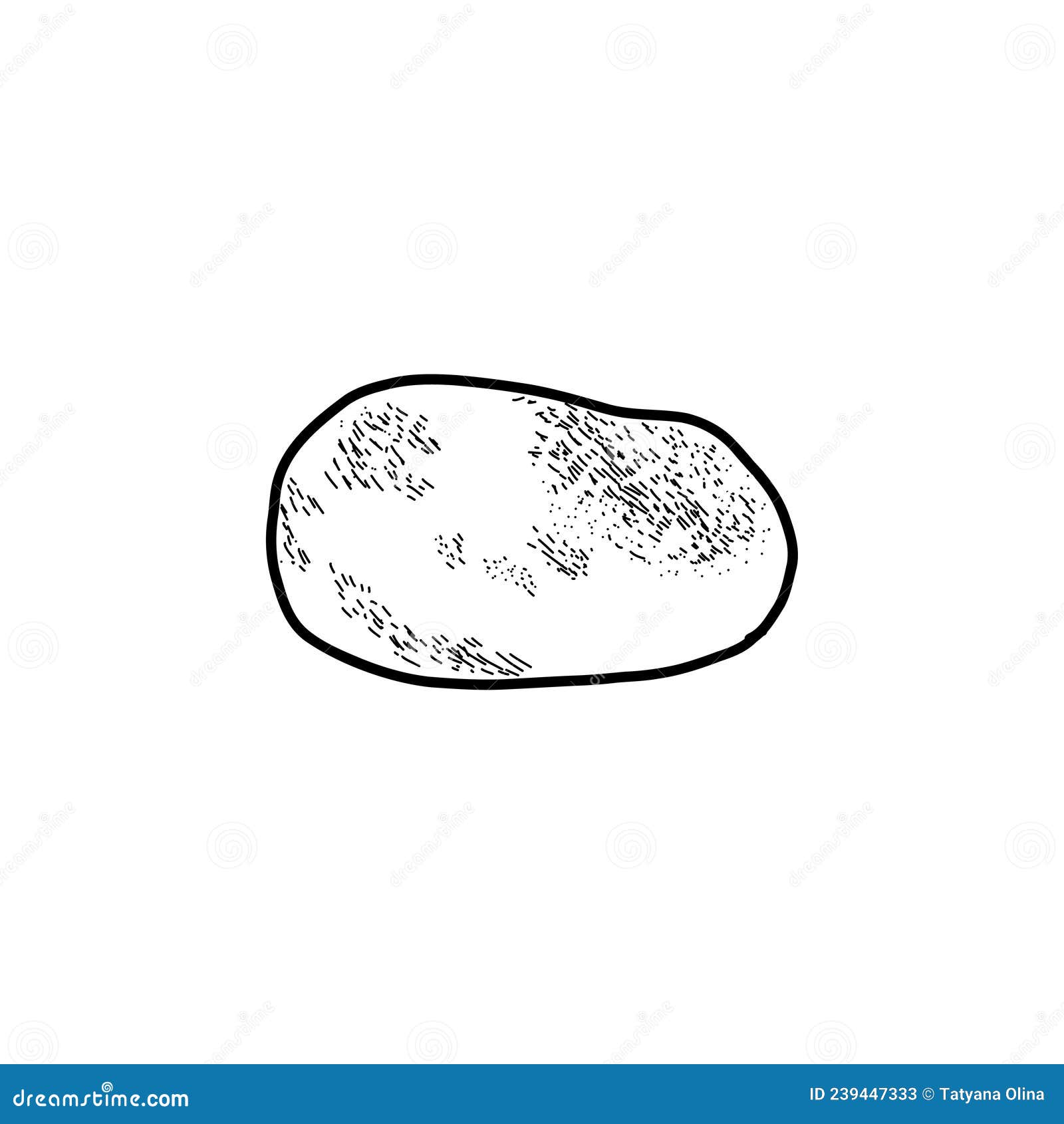 Stone Sketch. Vector Illustration in the Style of a Doodle Stock Vector ...