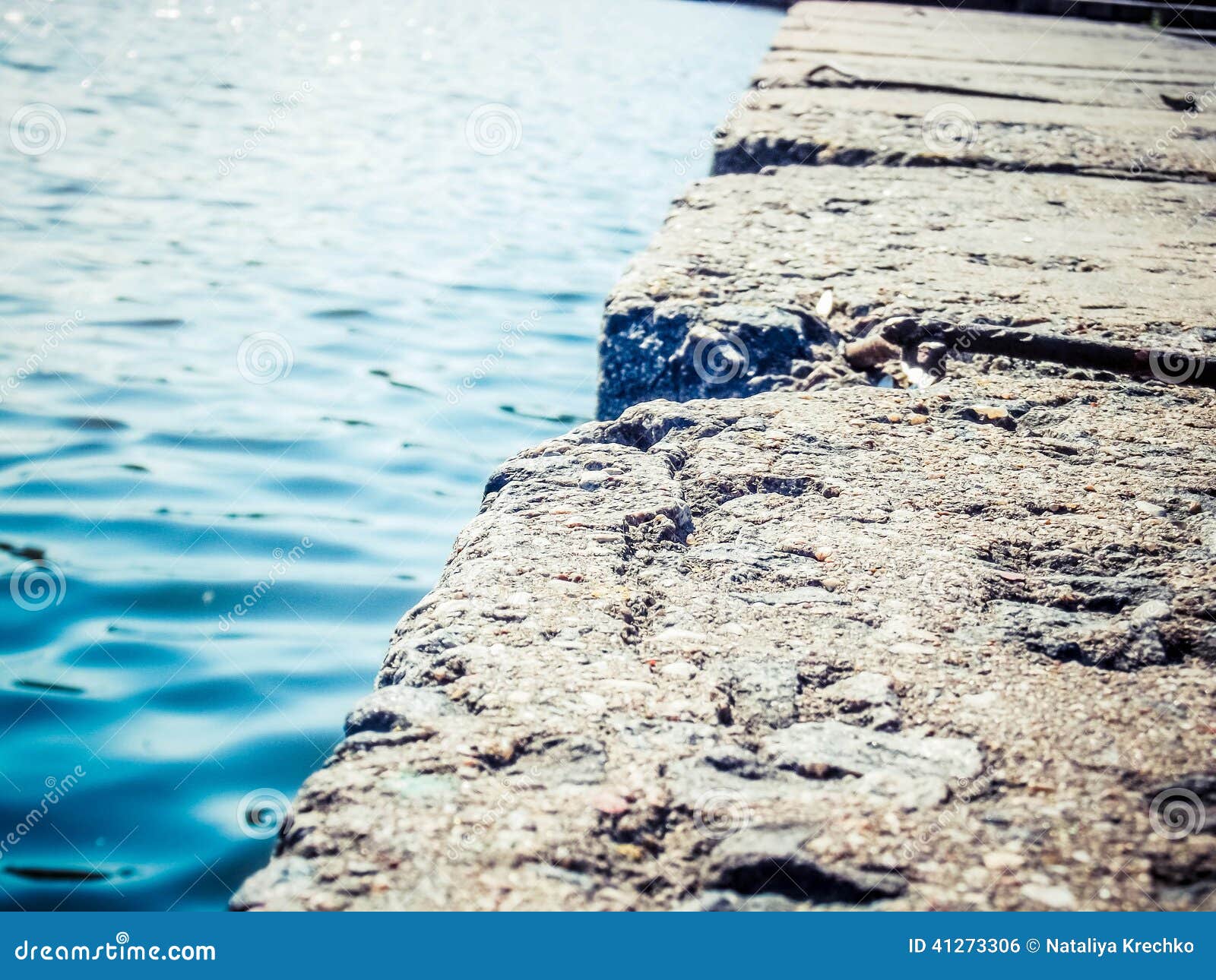 Stone slabs near the water stock photo. Image of city - 41273306