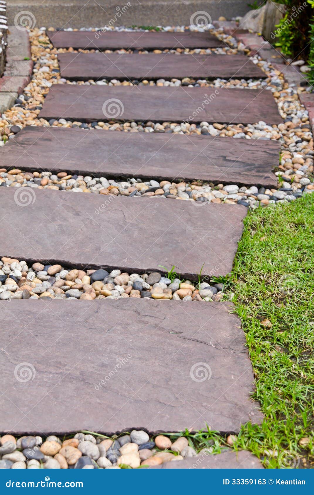 Stone Slabs and Small Boulders Stock Image - Image of gardening ...