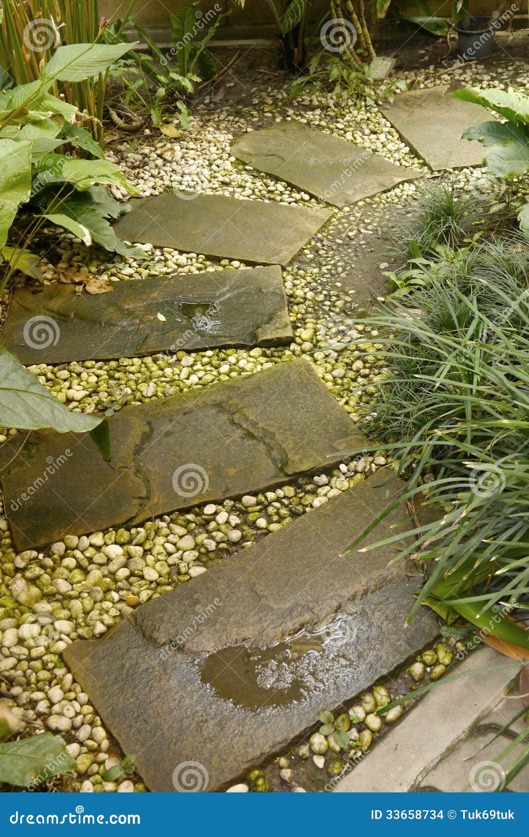 Stone Slabs and Small Boulders Stock Photo - Image of park, grass: 33658734