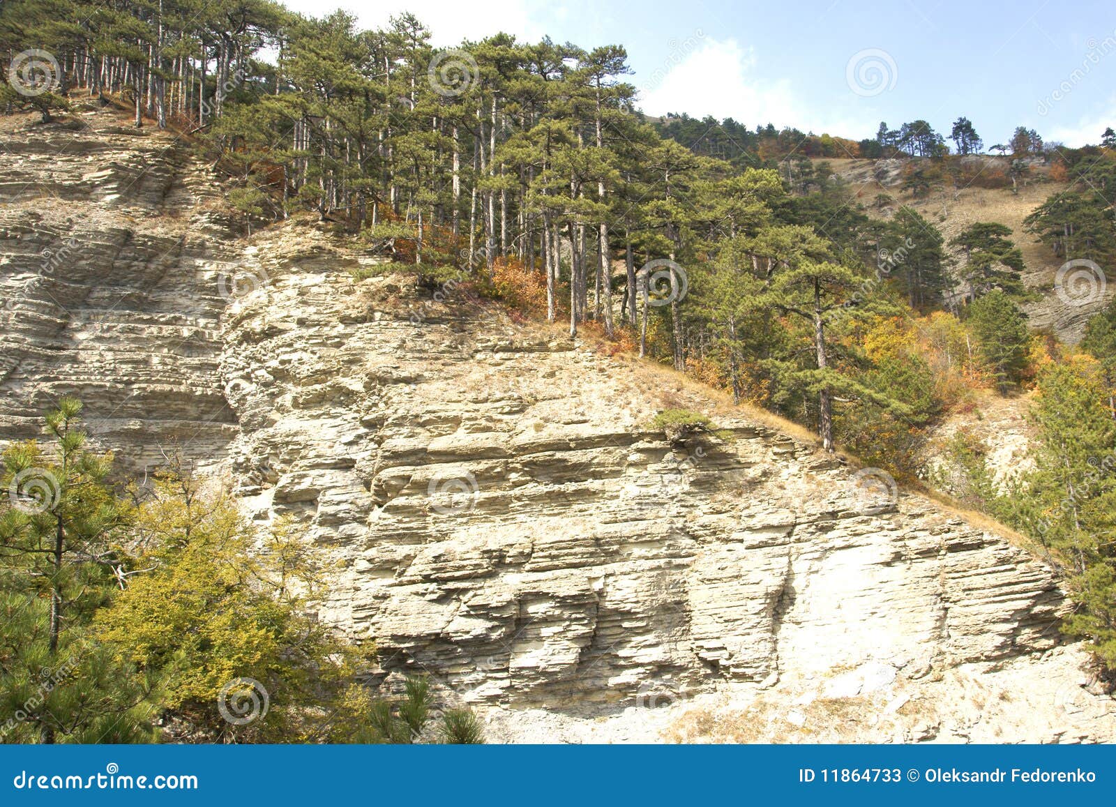 Stone slopes stock image. Image of yellow, layered, autumn - 11864733