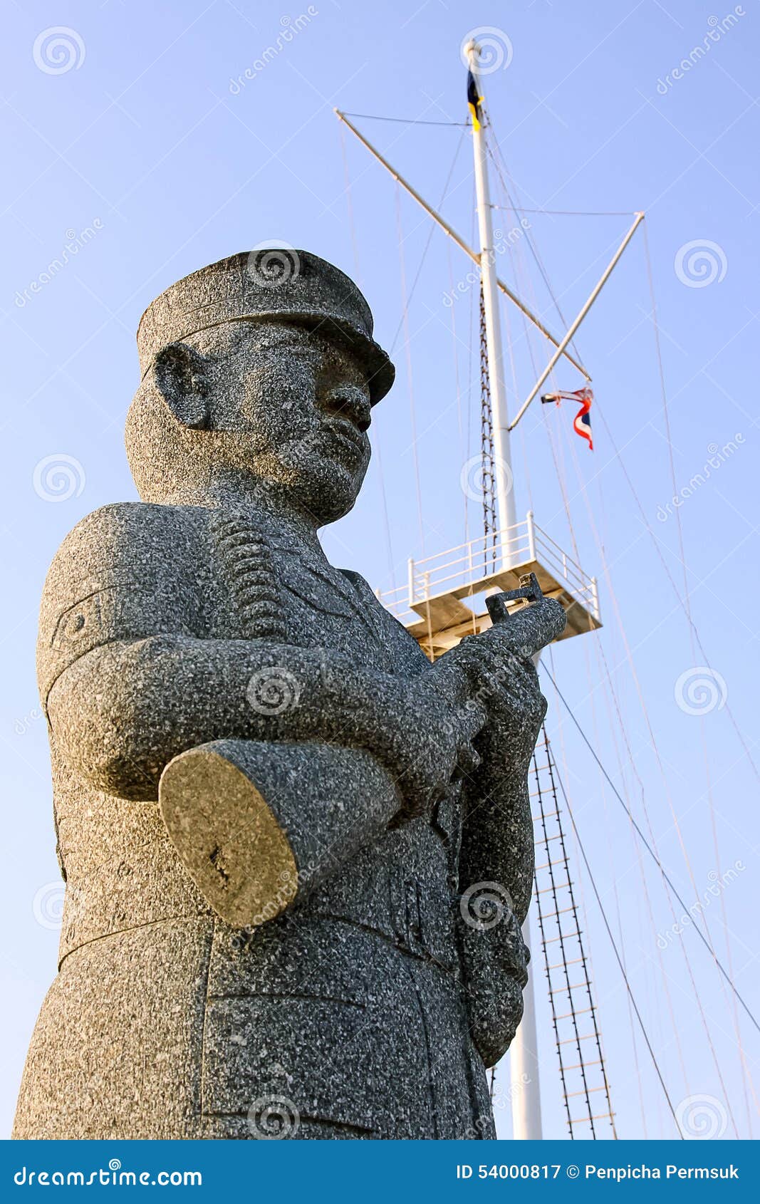 Stone soldier statue stock image. Image of army, portrait - 54000817