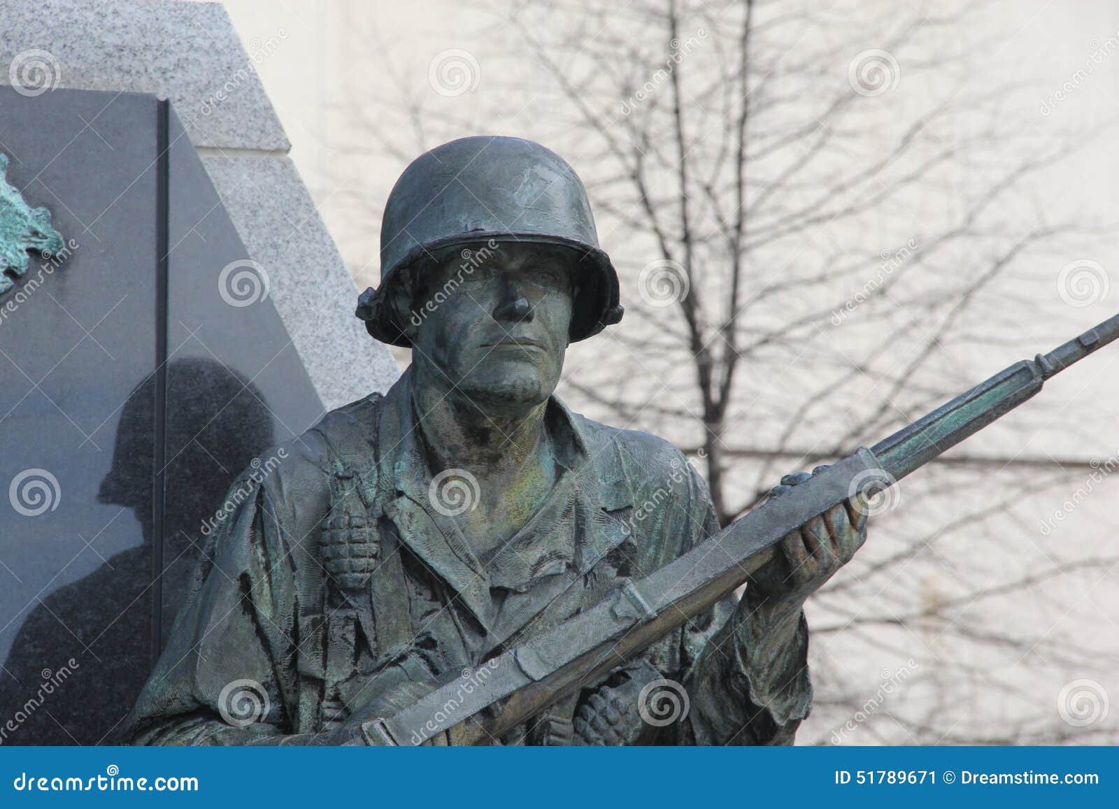 Stone Soldier stock image. Image of memorial, sculpture - 51789671