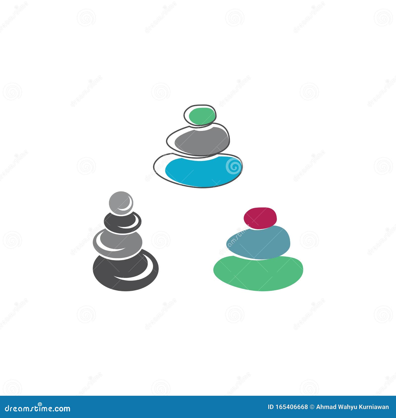 Stone of spa logo stock vector. Illustration of healthy - 165406668