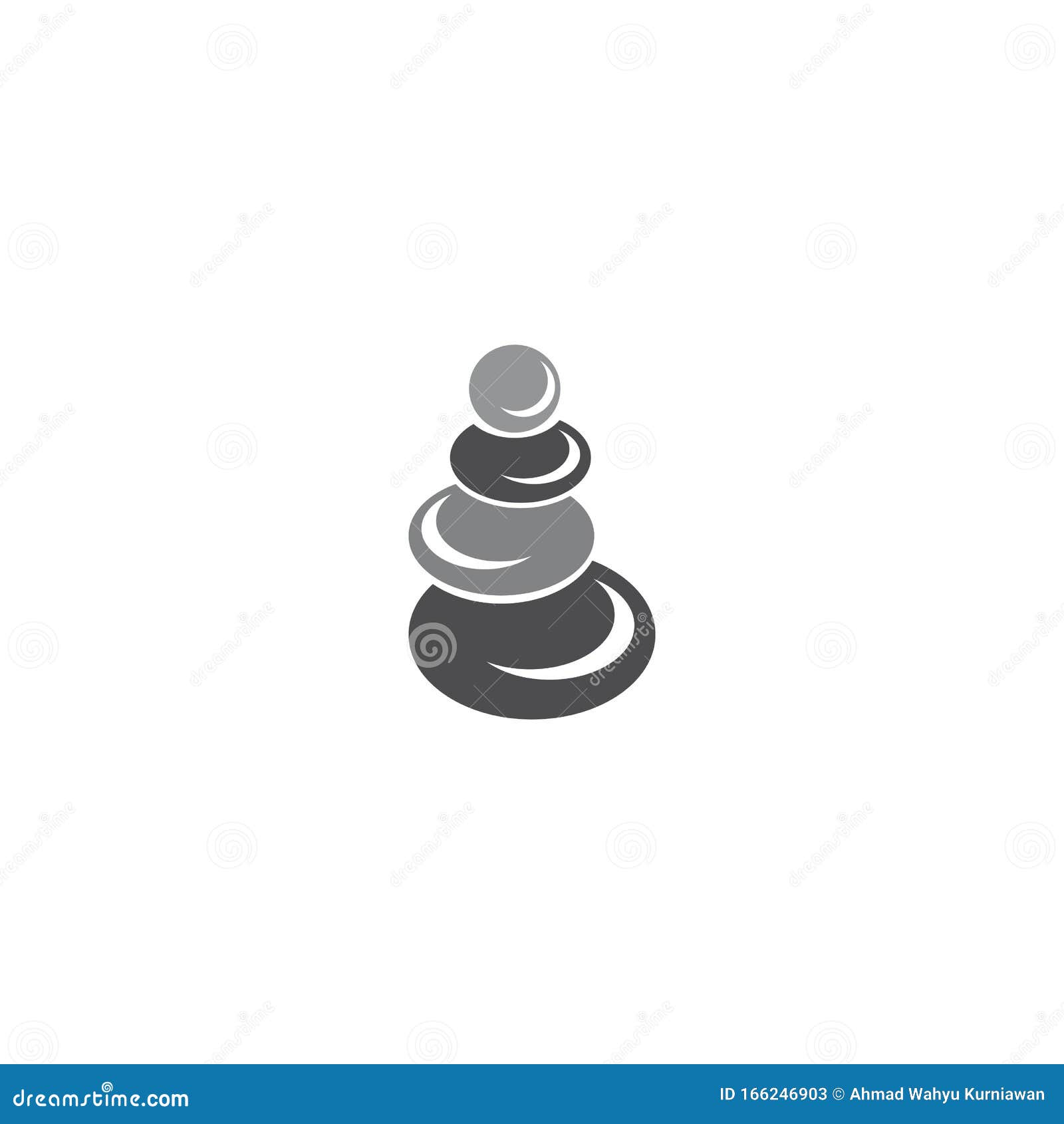 Stone of spa logo stock illustration. Illustration of logo - 166246903