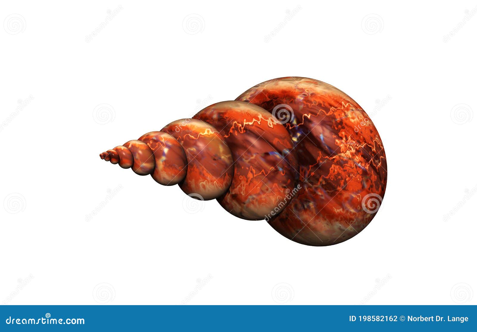 Stone spiral snail shells stock illustration. Illustration of limestone ...