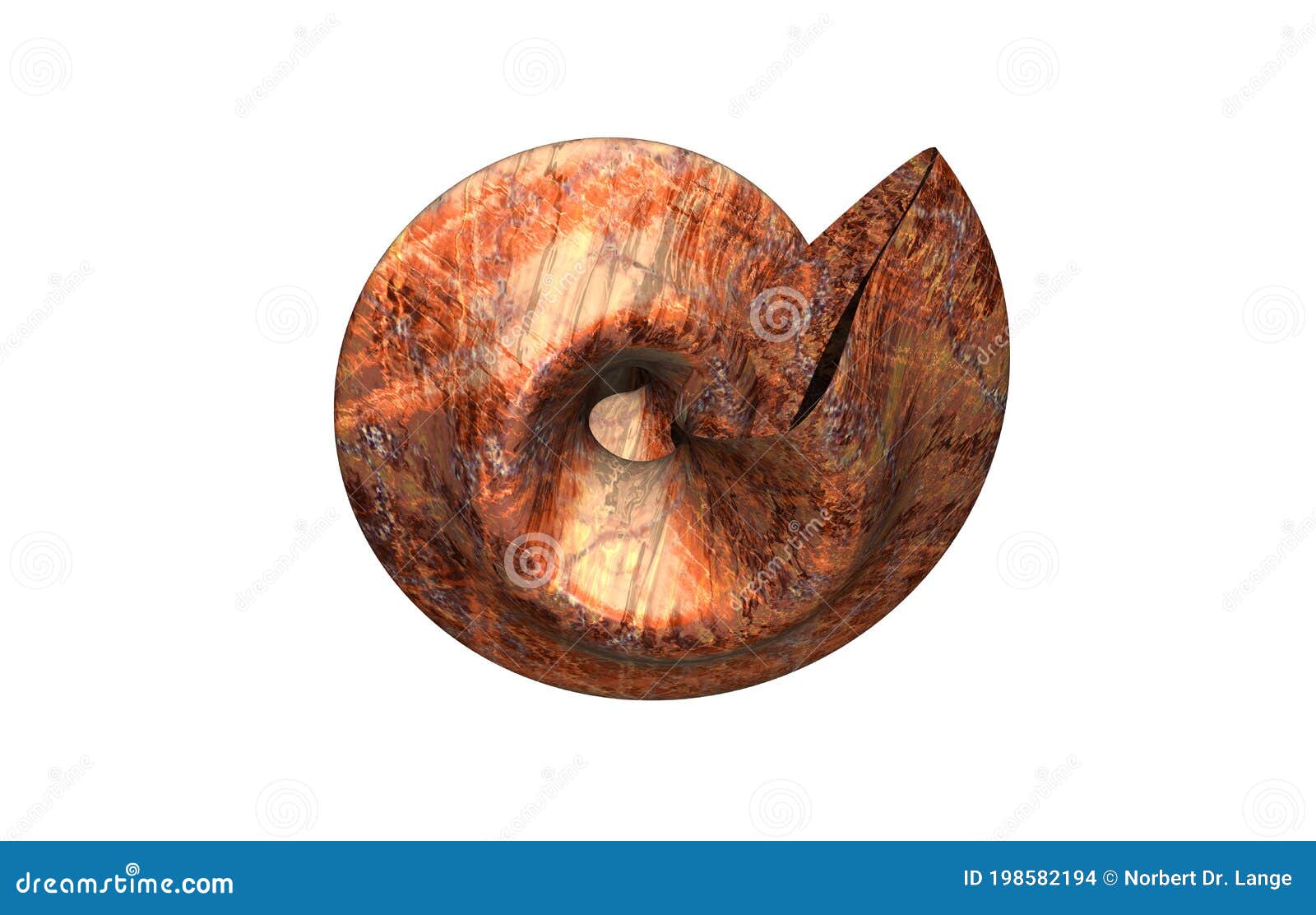 Stone spiral snail shells stock illustration. Illustration of rotations ...