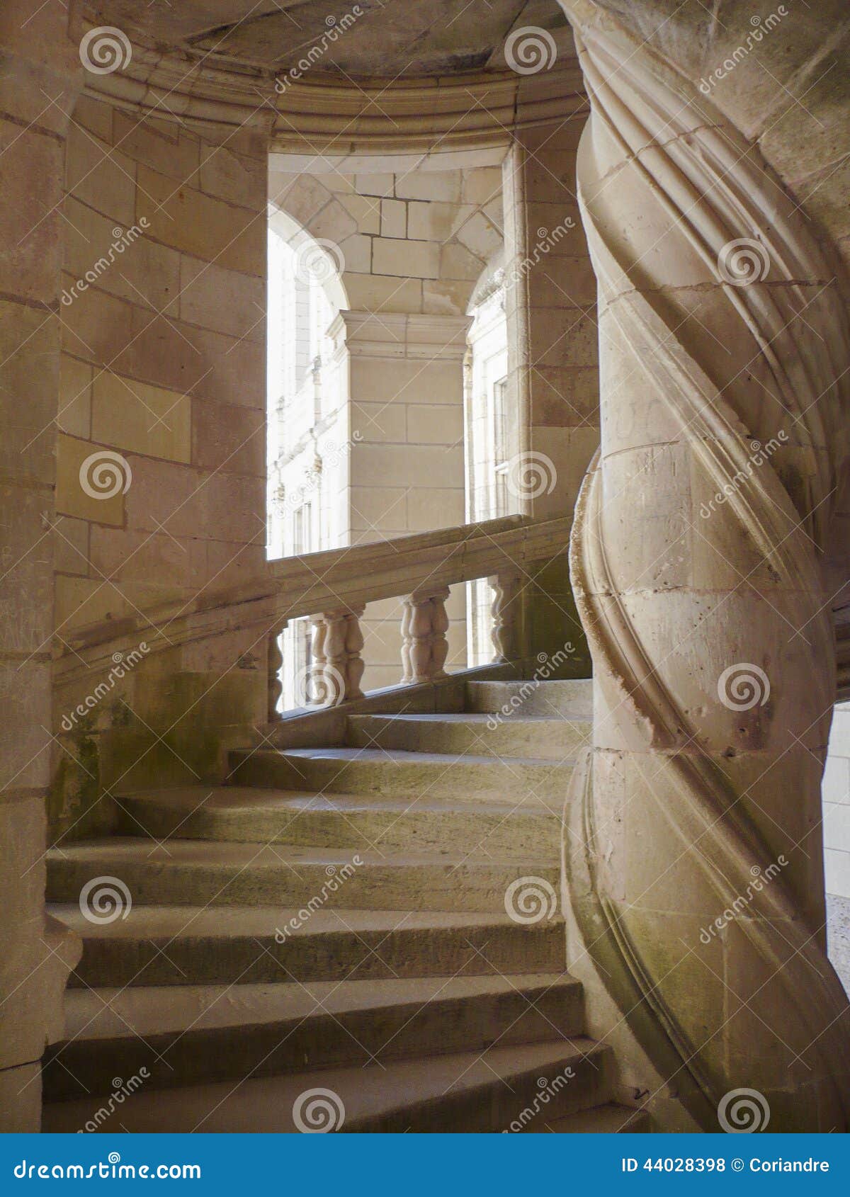 Stone Spiral Staircase stock photo. Image of stone, antique - 44028398