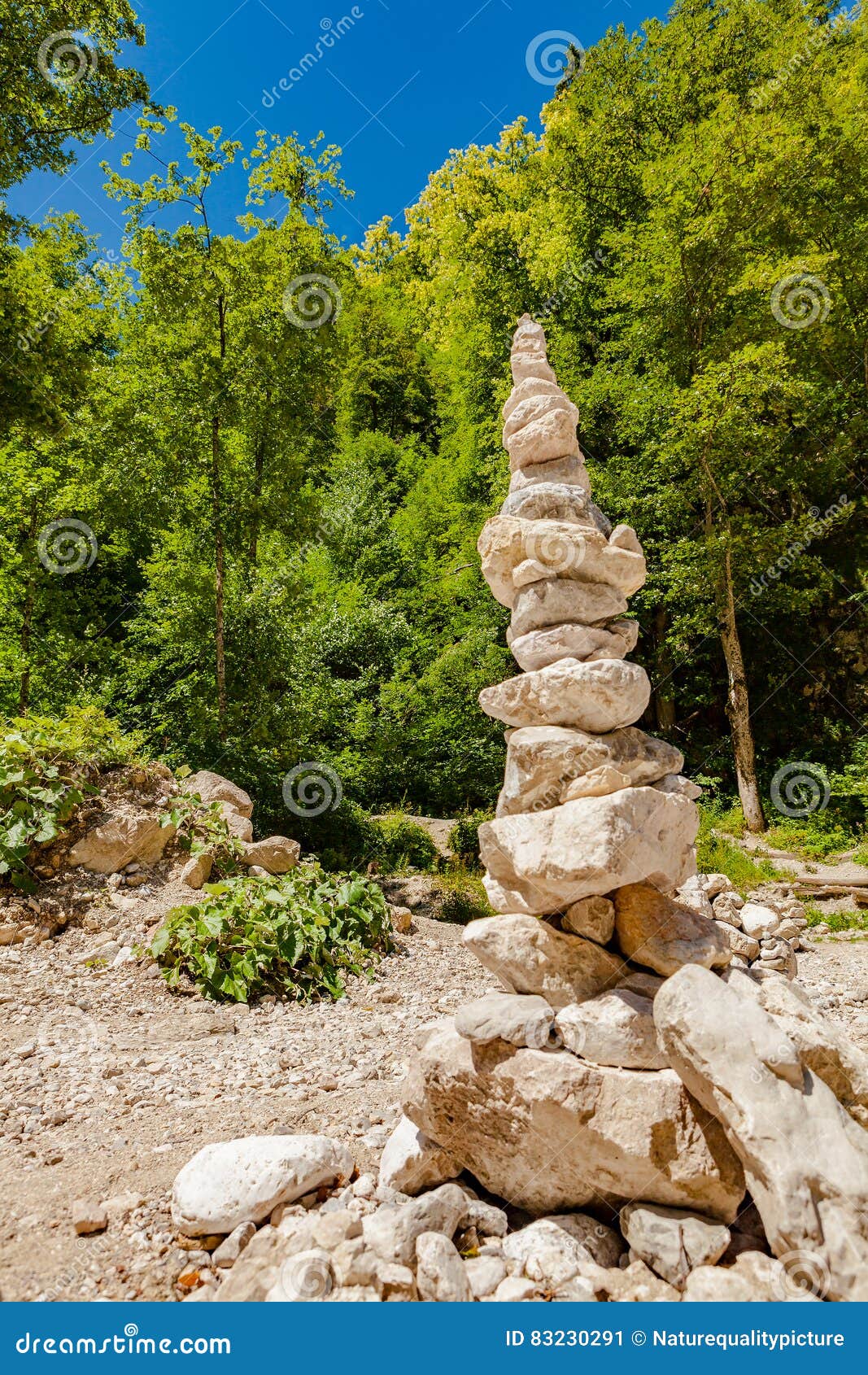 Stone Stability Contruction Stock Image - Image of relaxation, stacked ...