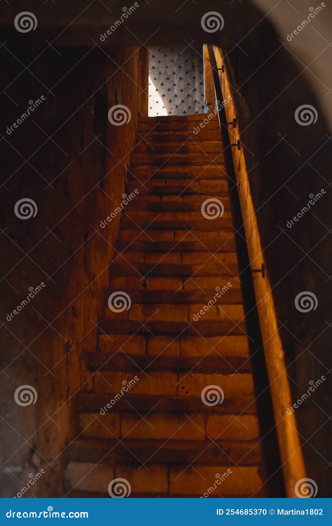 Stone Staircase in the Castle Stock Photo - Image of design, grunge ...