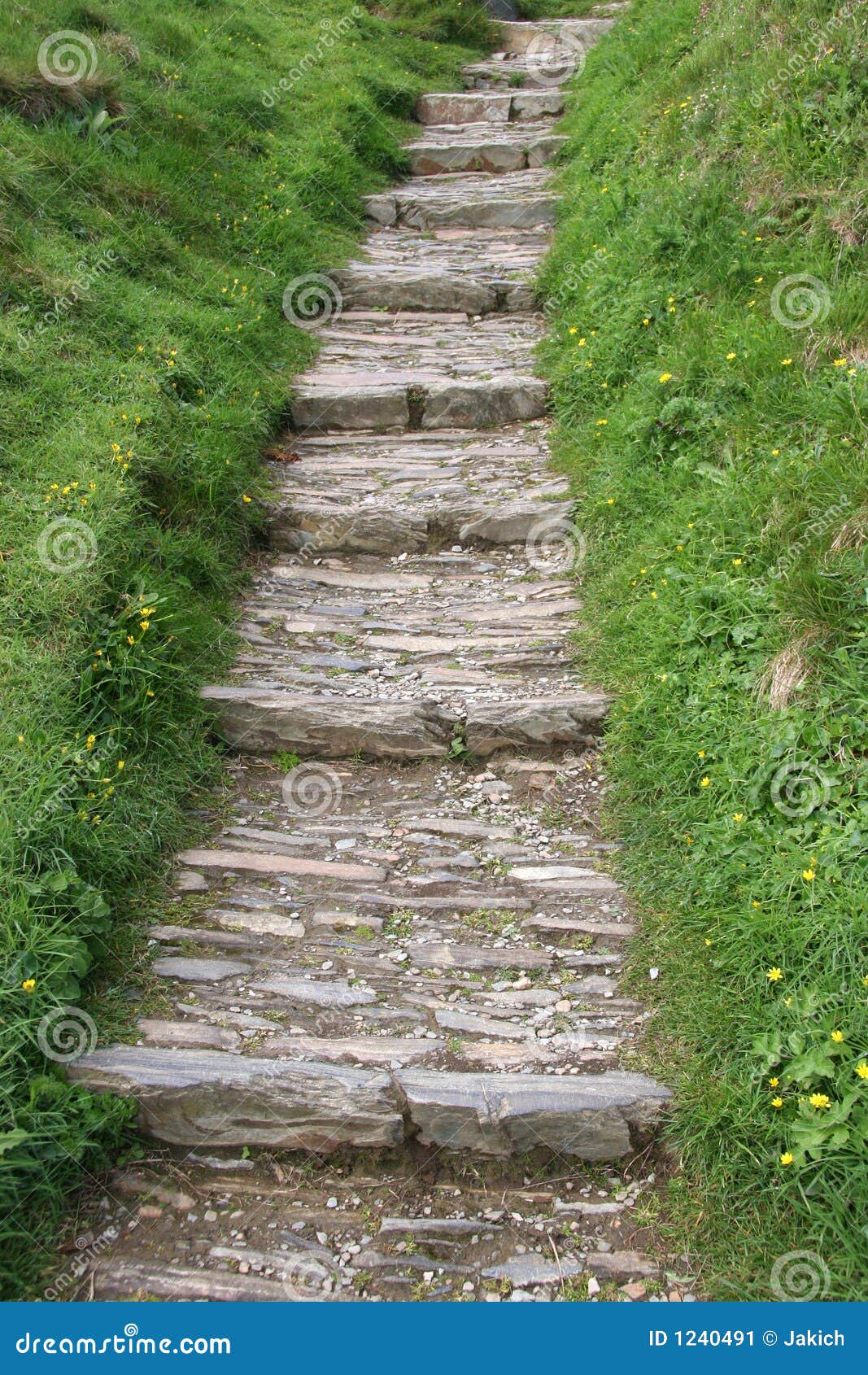 Stone Stairs Walkway Stairs Outdoor And Background Royalty-Free Stock ...