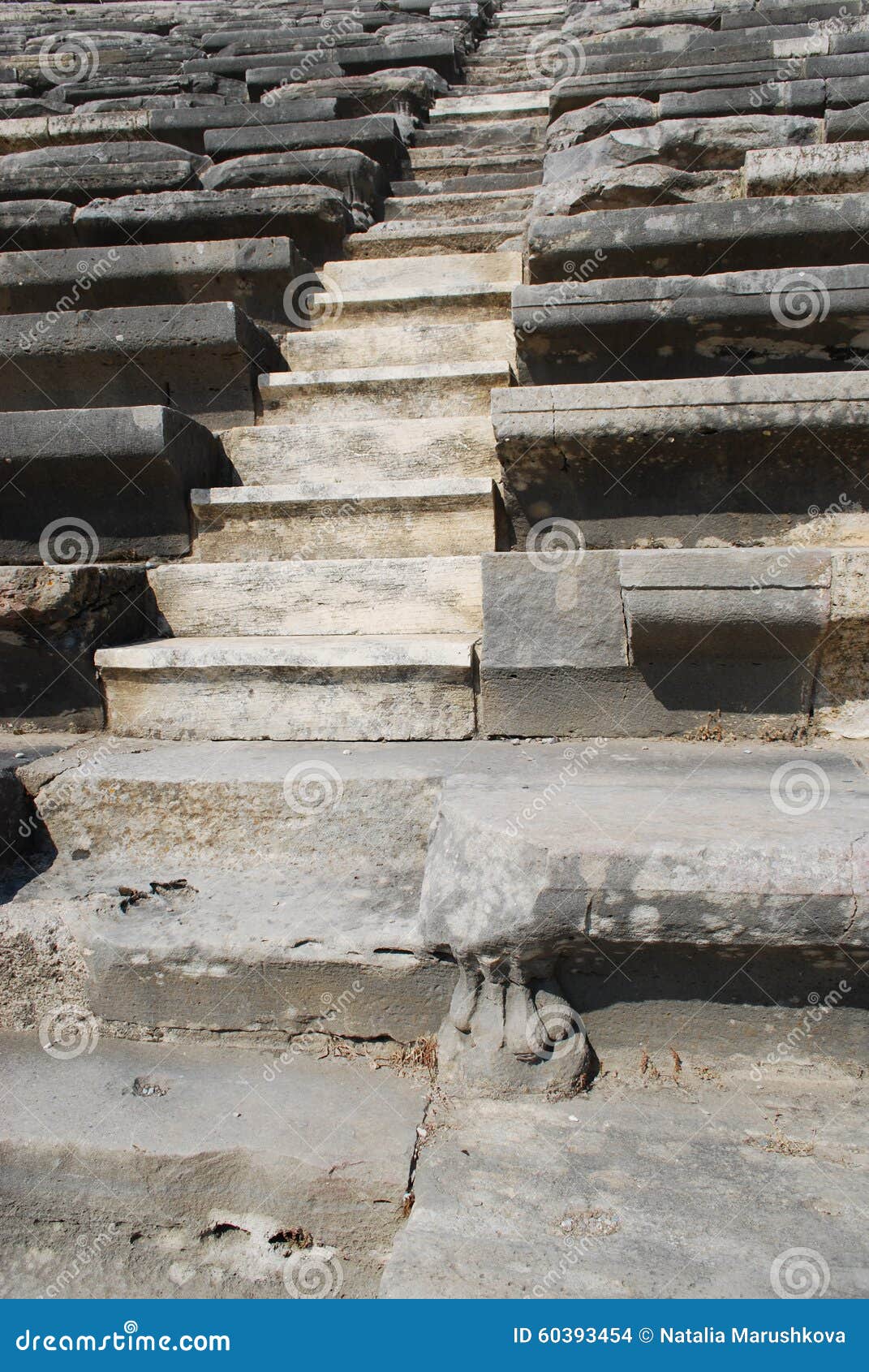 Stone Stairs in the Amphitheater Stock Photo - Image of object, travel ...