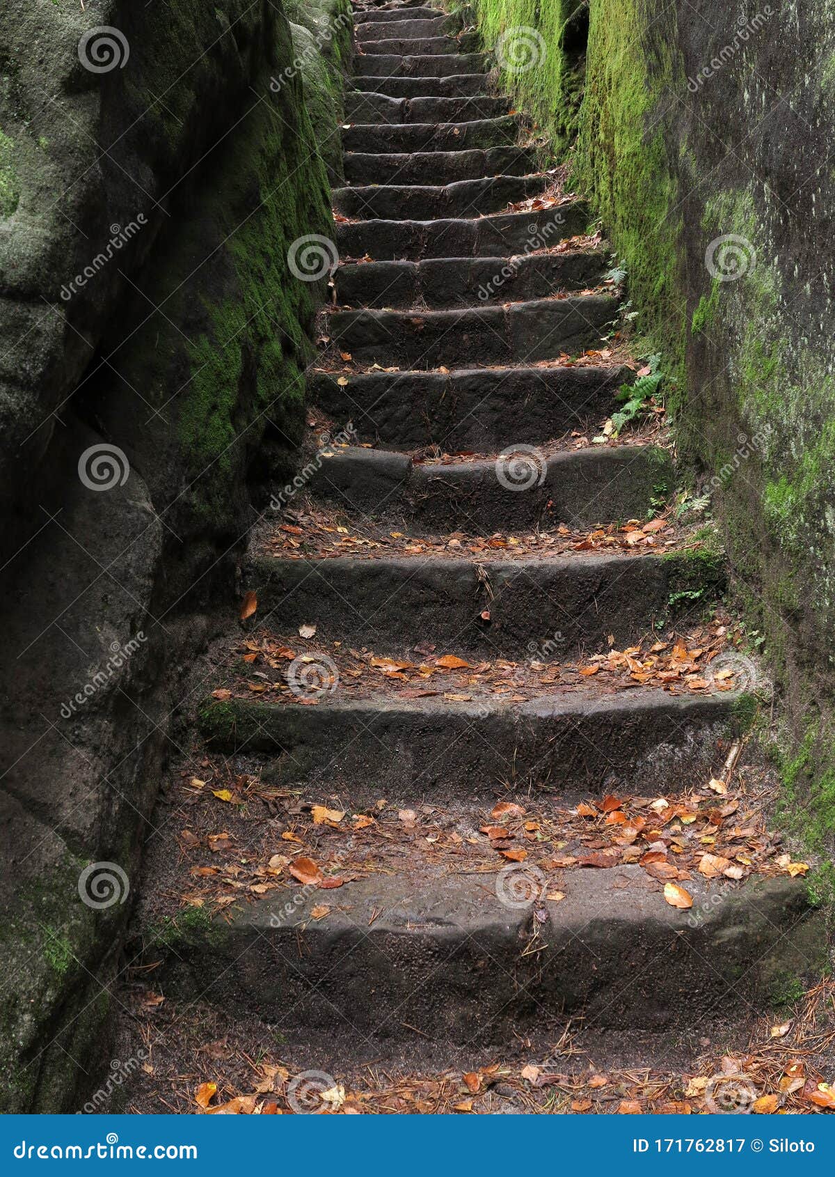 Stone Stairs Carved in Rock Stock Image - Image of abstract, stone ...