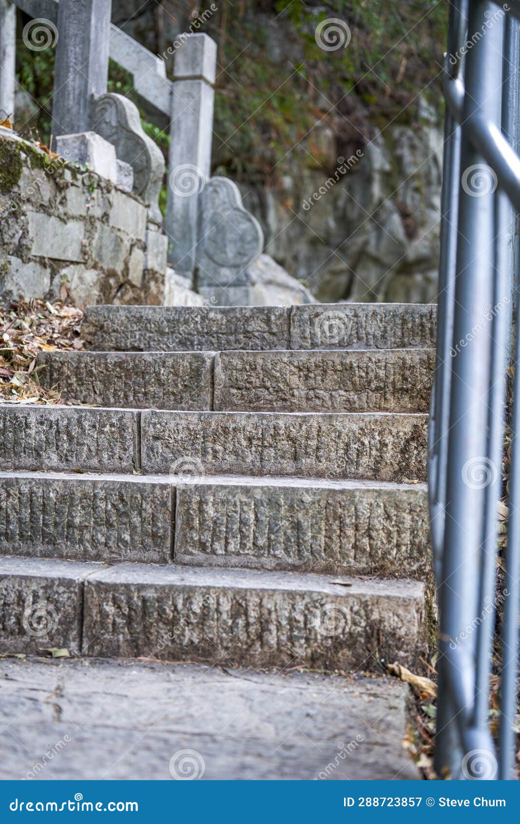 Stone Stairs for Climbing in Outdoor Park Stock Image - Image of park ...