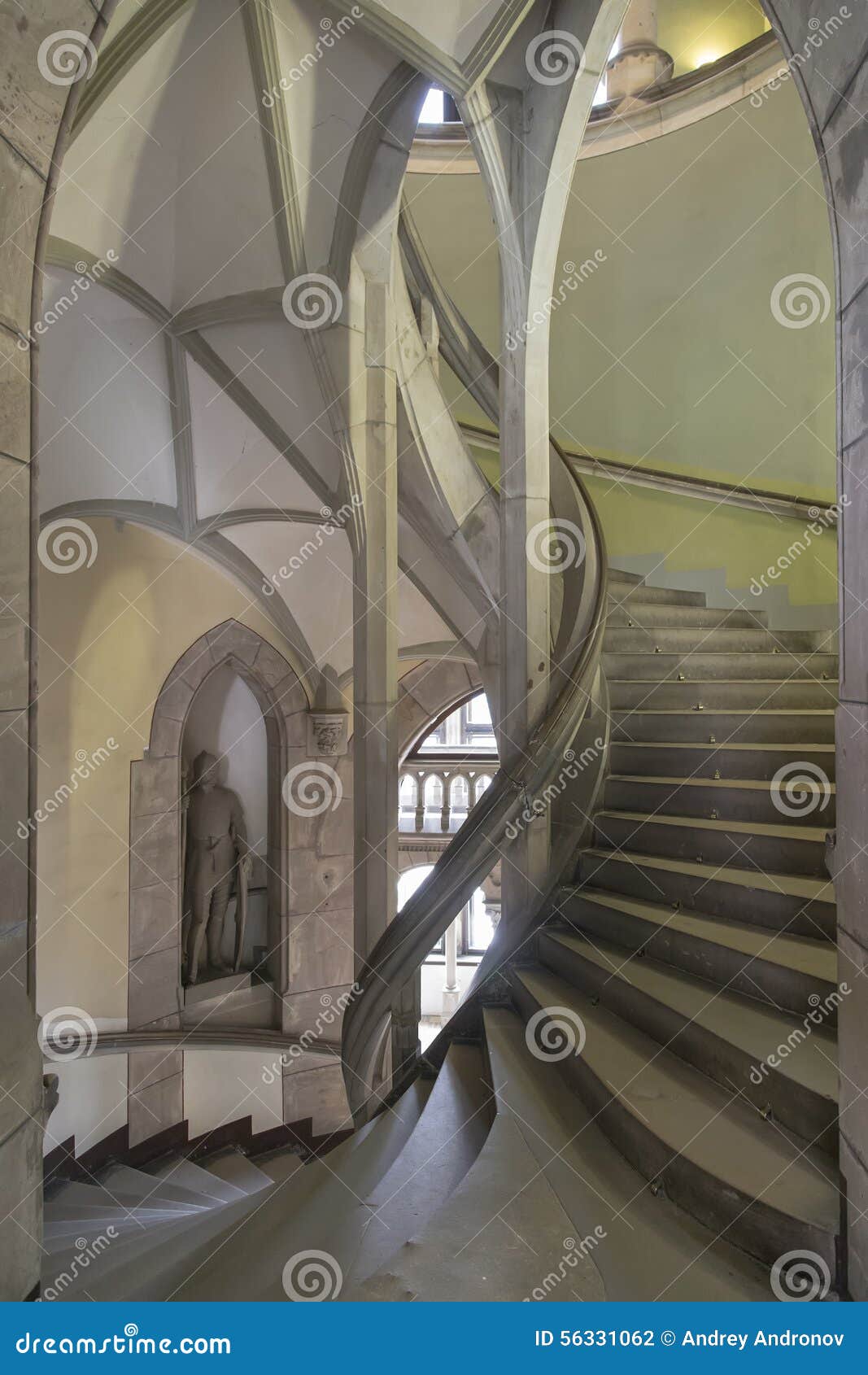 Stone Stairs in the Old Castle Stock Photo - Image of destination ...