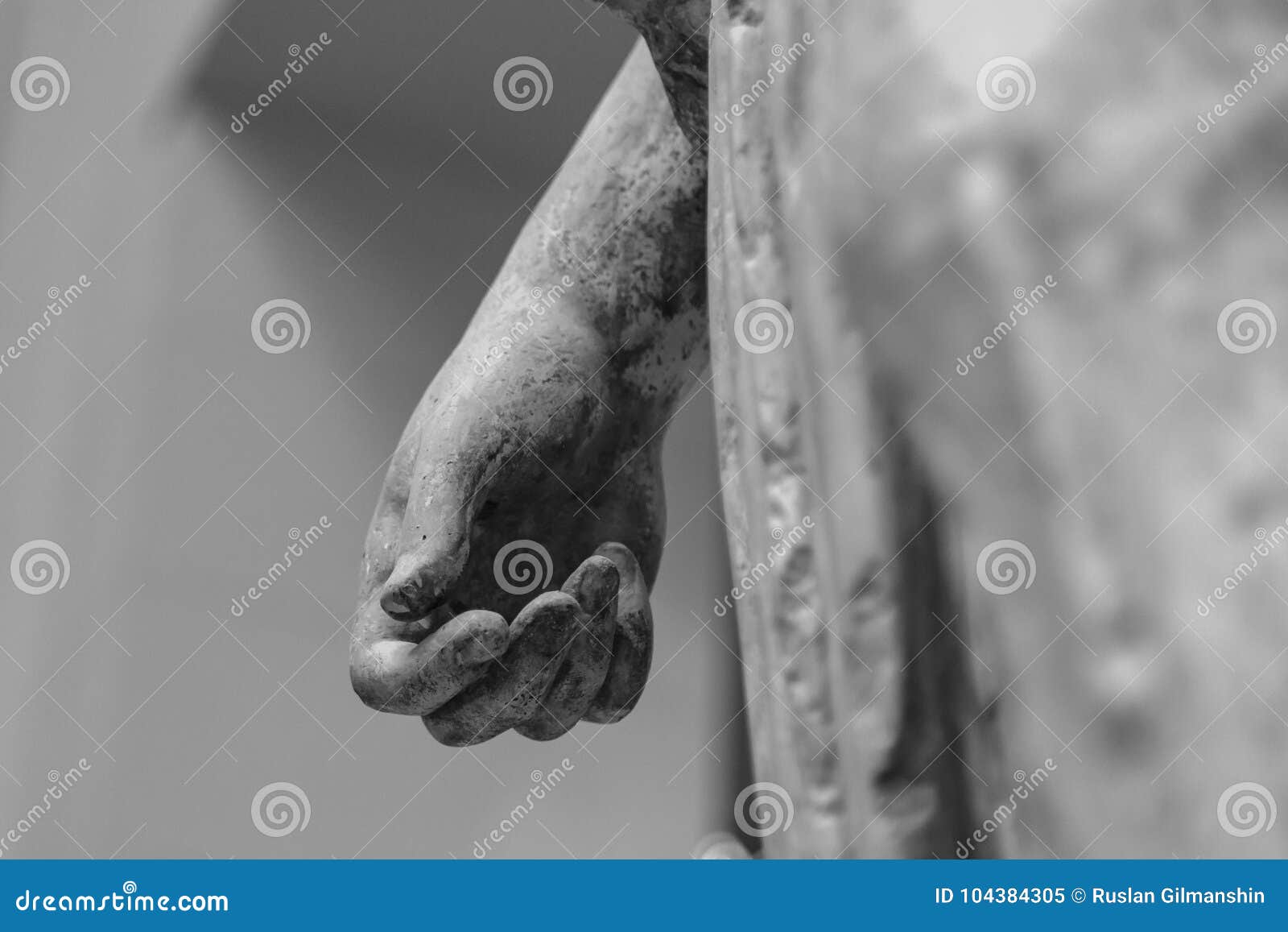 Stone Statue Detail of Human Hand Stock Image - Image of europe, greek ...