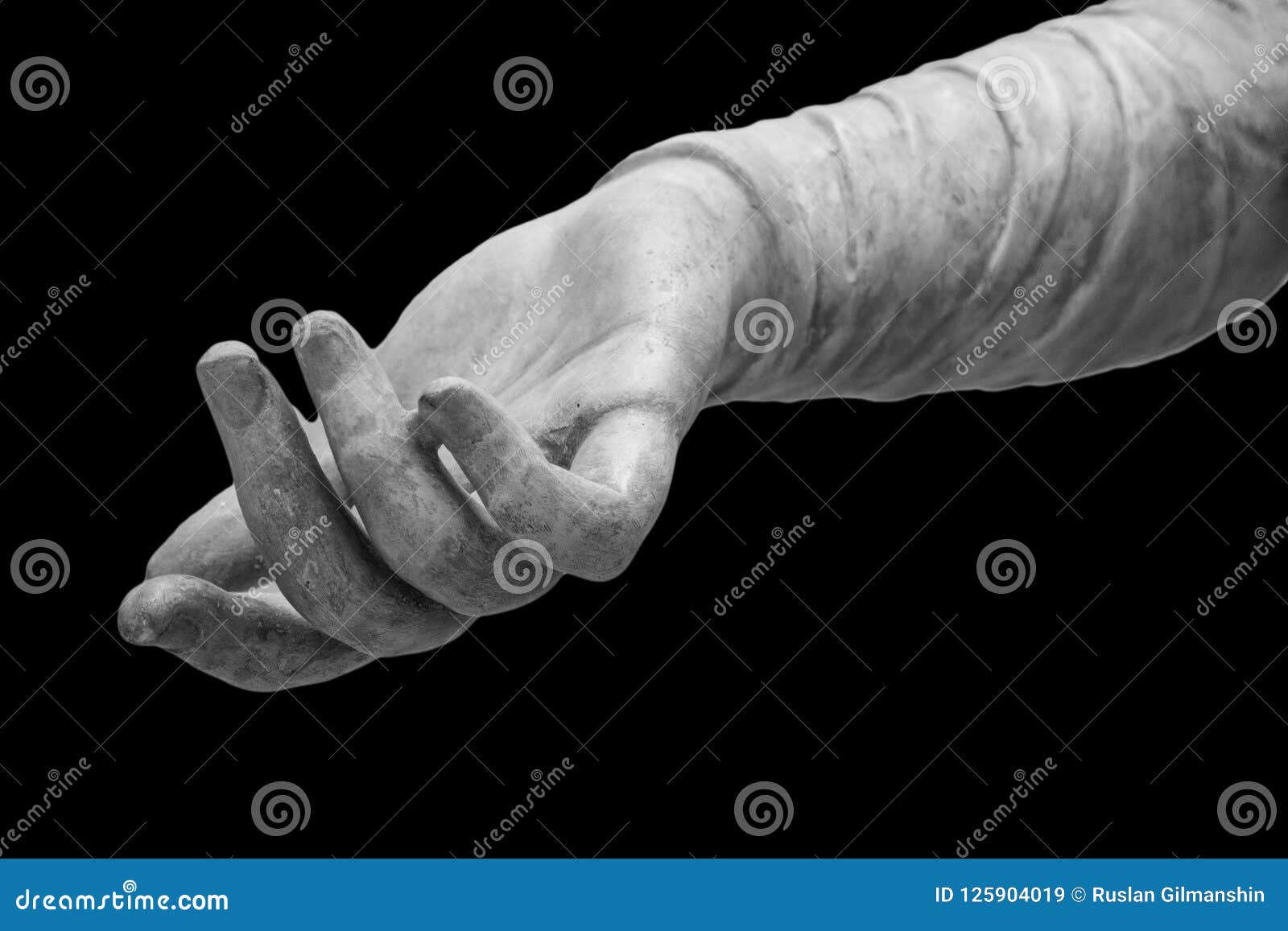 Stone Statue Detail of Human Hand Stock Image - Image of capitoline ...