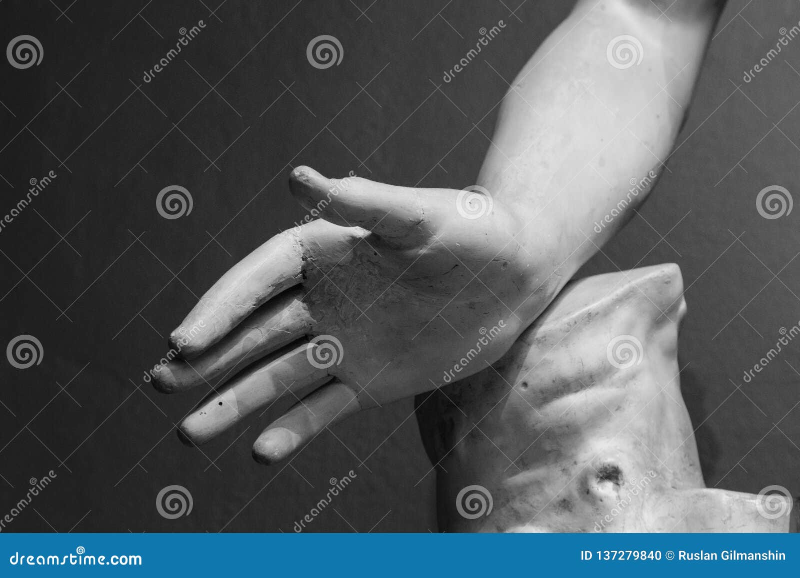 Stone Statue Detail of Human Hand Stock Photo - Image of italian, greek ...