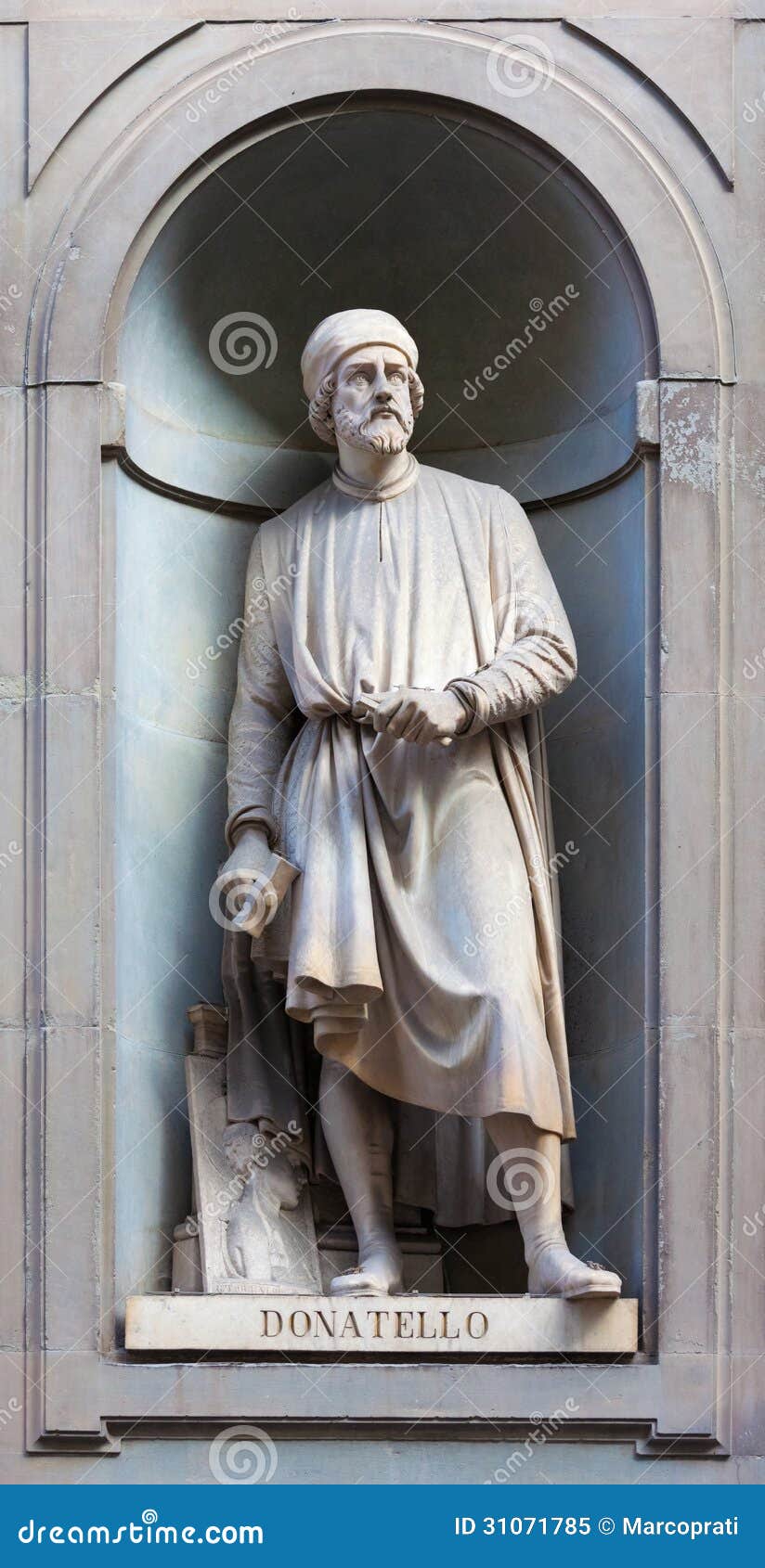 Stone statue of Donatello stock image. Image of body - 31071785