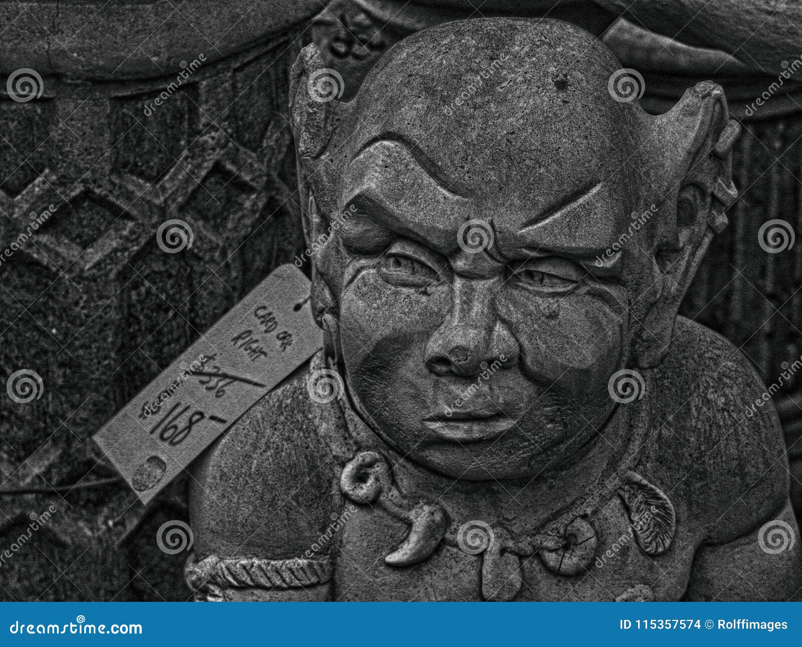 Orc stock photo. Image of detail, mystery, sculpture - 115357574
