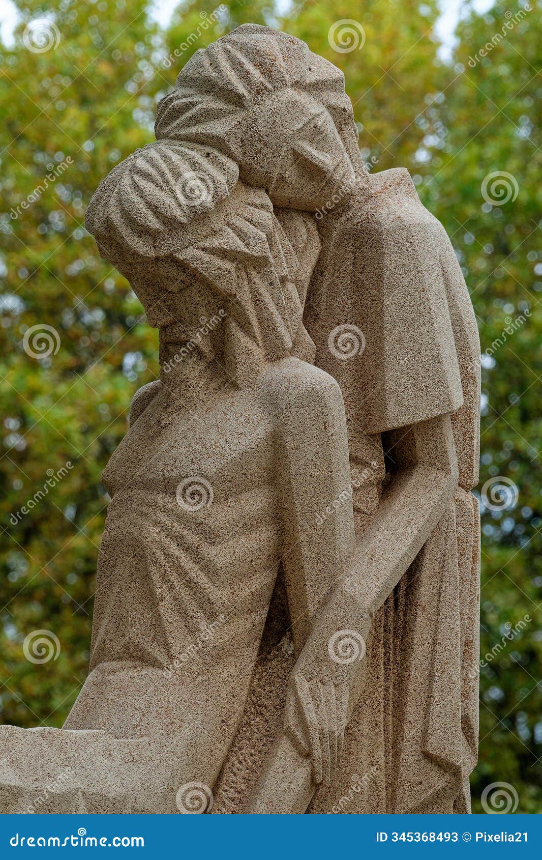 Stone statue of the Pieta editorial stock photo. Image of immaculate ...