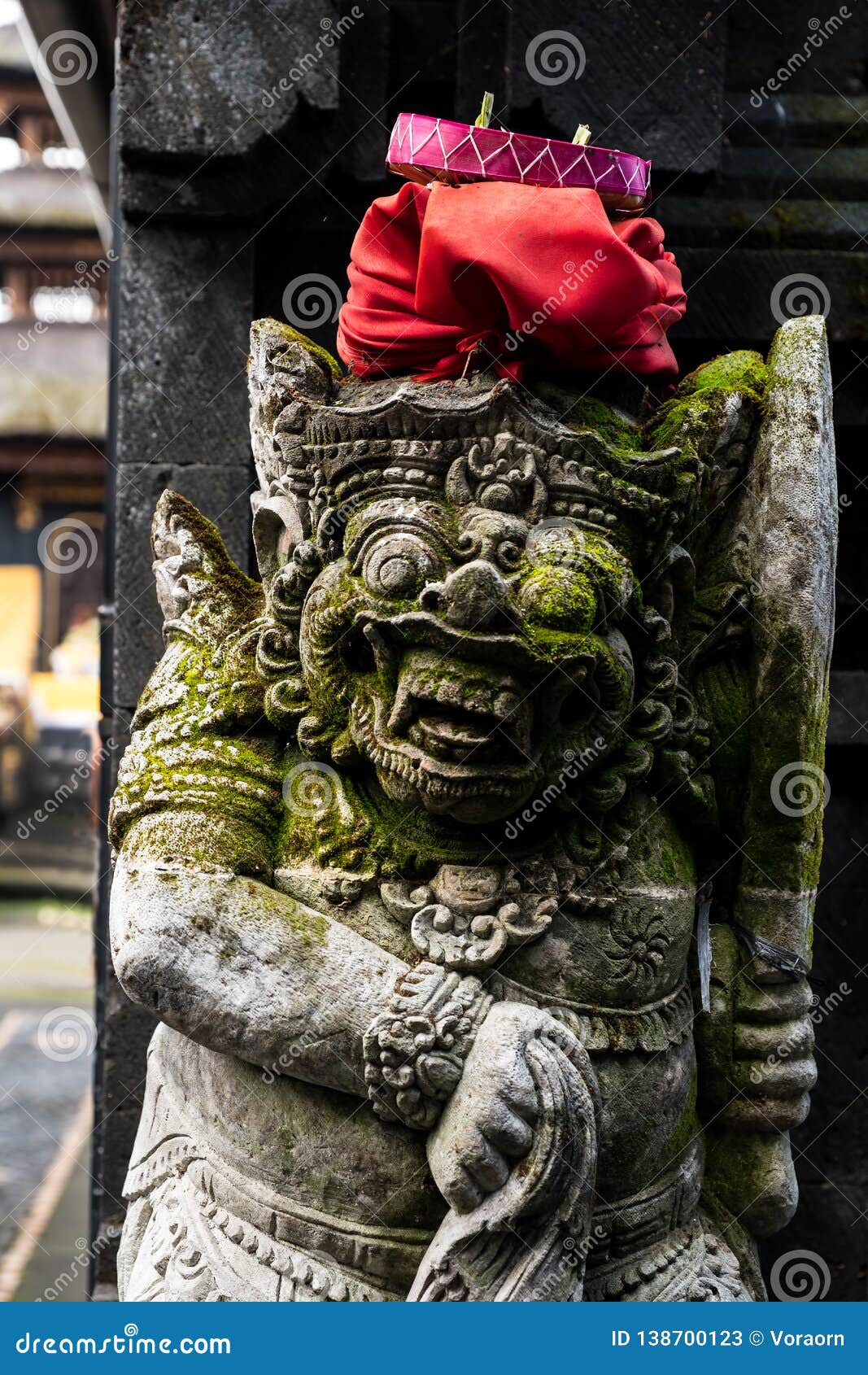 Stone Statue and Sacrificial Stock Image - Image of front, statue ...