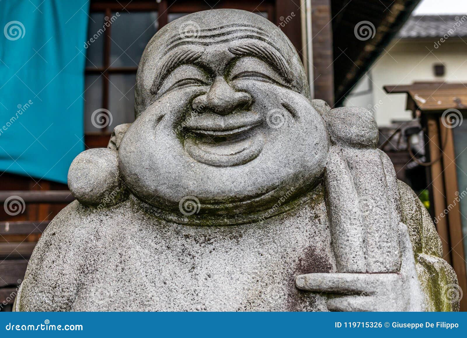 Stone Statue in a Shintoist Shrine in Tokyo Stock Photo - Image of ...