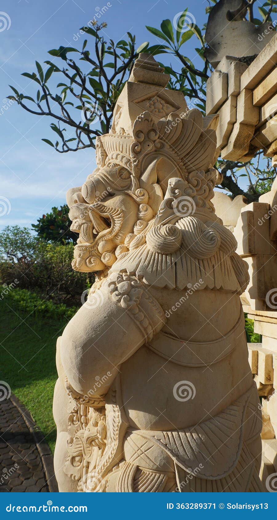 A Stone Statue that Symbolizes the Guard of the Gate of a House or ...