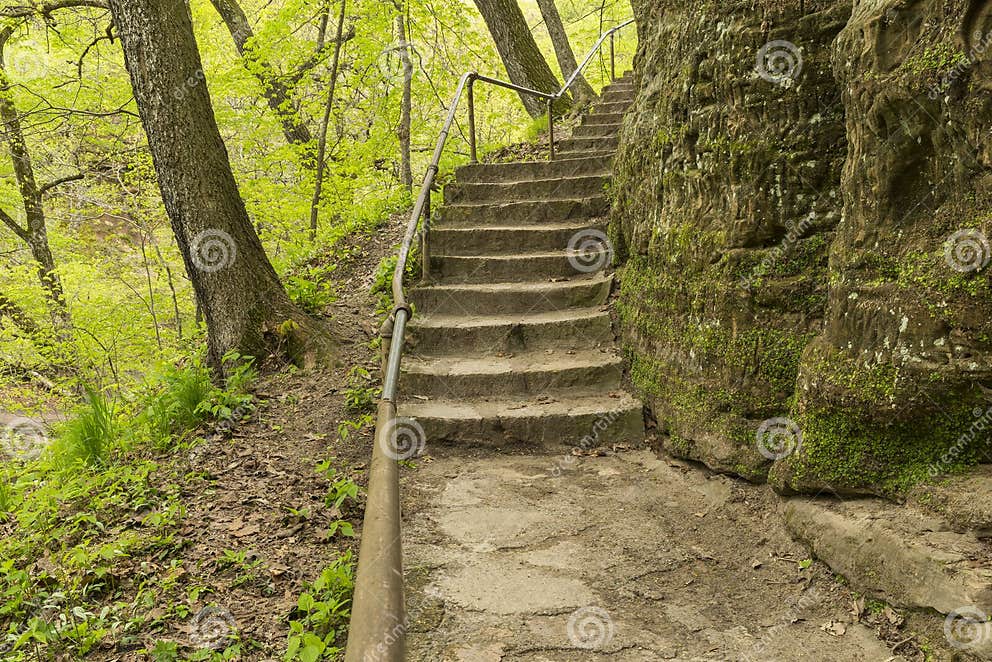 Stone Step Trail stock photo. Image of stairs, landscape - 71460180