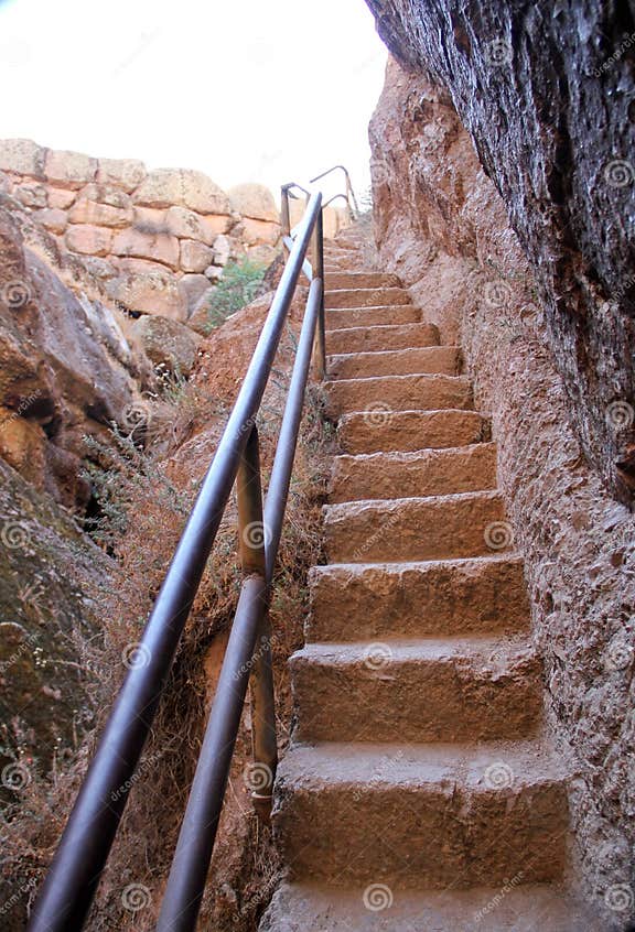 Stone Steps Carved into Cliff Face Stock Photo - Image of landscape ...
