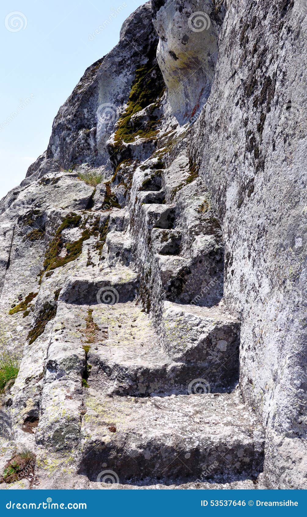 Stone steps stock photo. Image of nature, light, bulgaria - 53537646