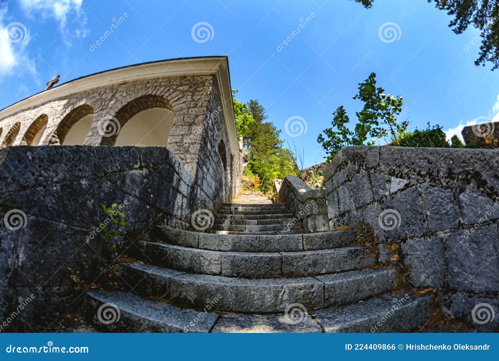 Stone Steps of Cetinje Monastery, Montenegro Stock Photo - Image of ...