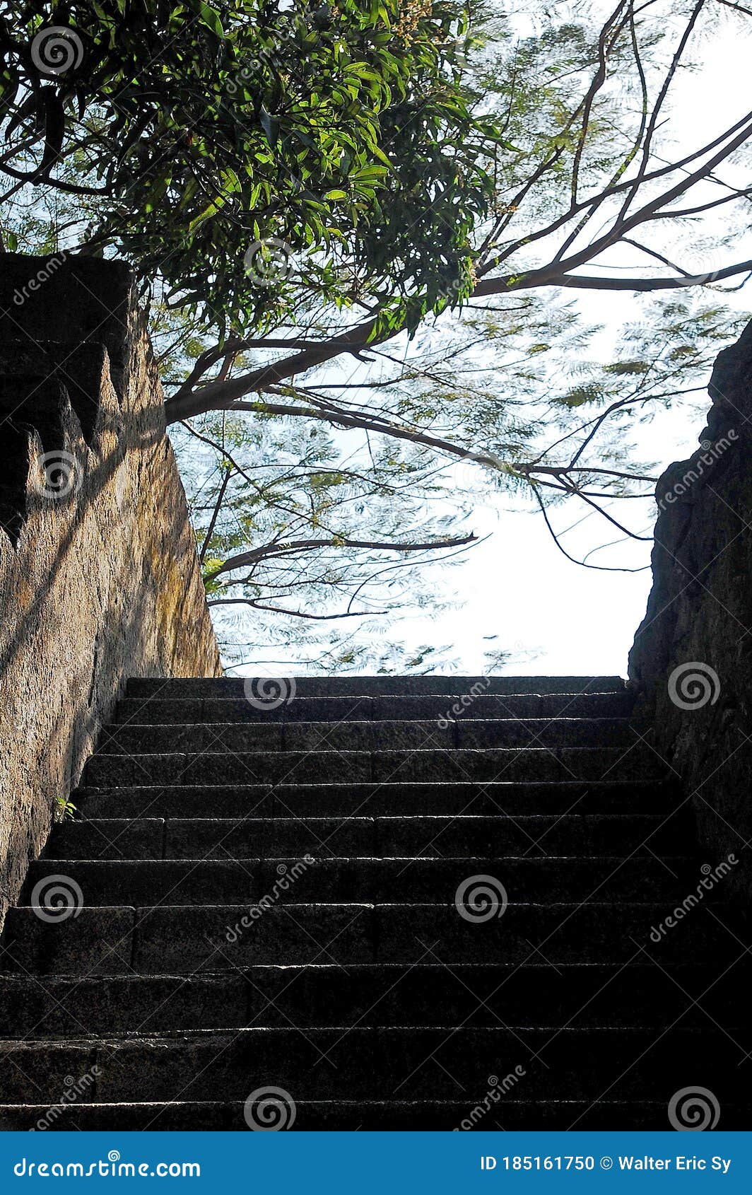 Stone Steps at Intramuros in Manila, Philippines Stock Photo - Image of ...