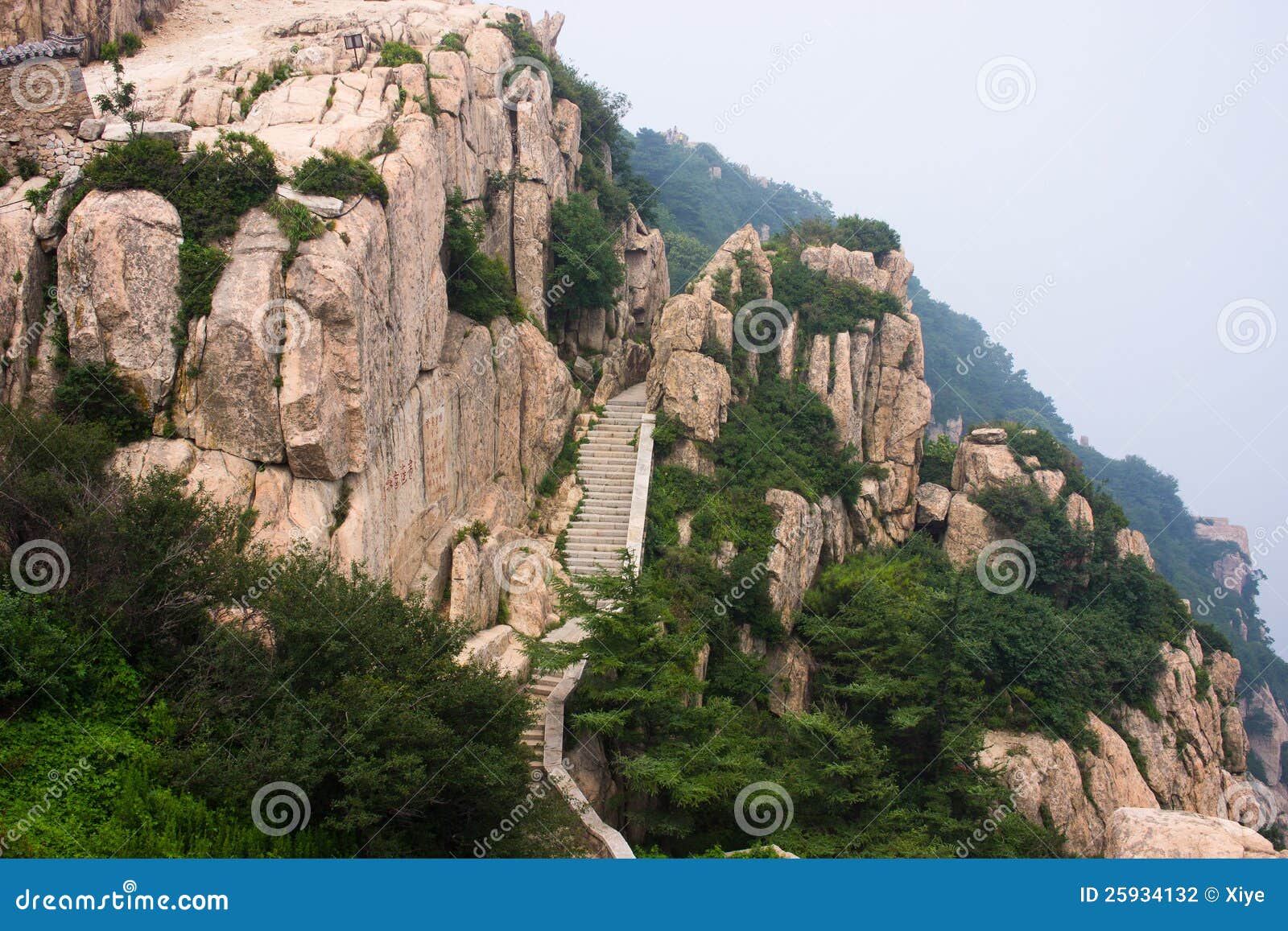 Stone steps in mountain stock photo. Image of extension - 25934132