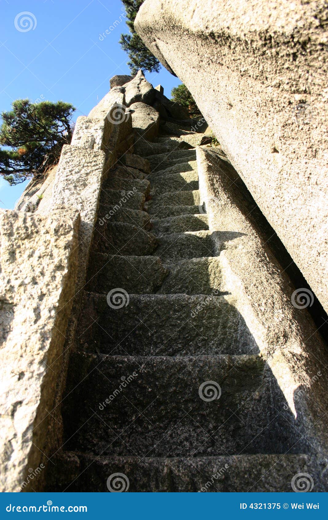 Stone Steps on Mountainside Stock Image - Image of mountainside, stairs ...