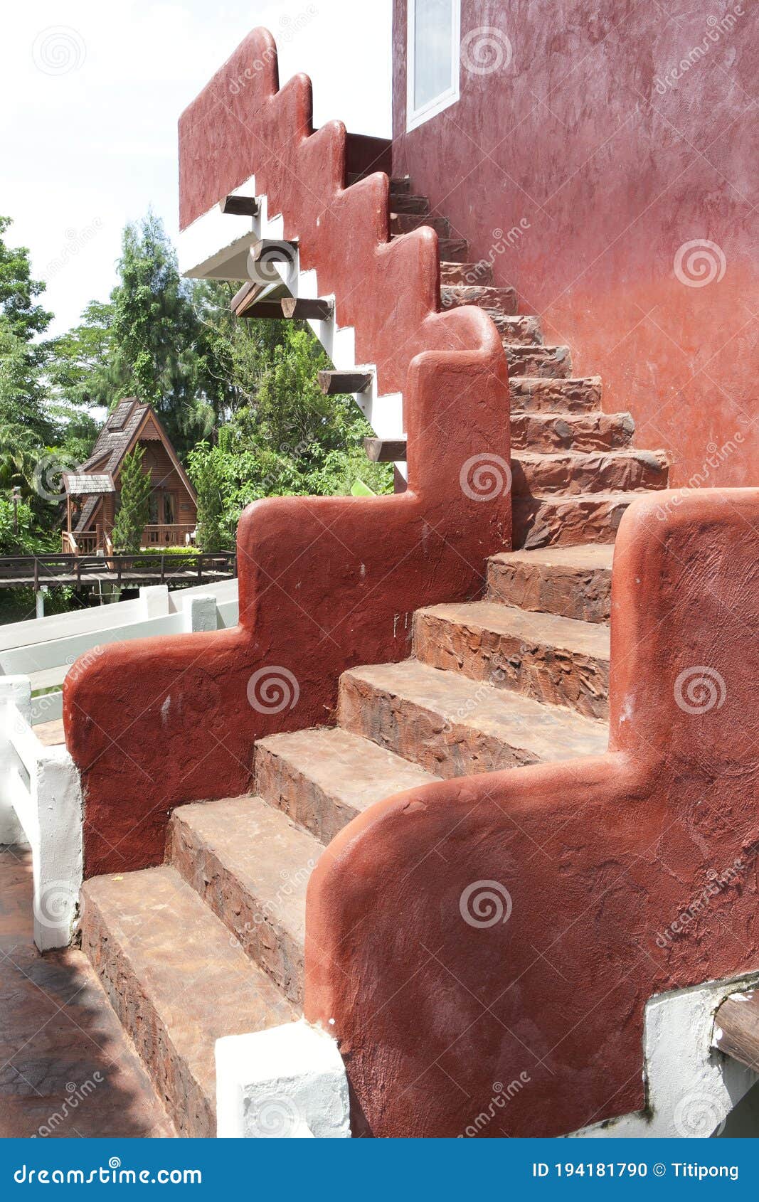 Stone Steps To Rustic House Stock Photo - Image of climb, place: 194181790