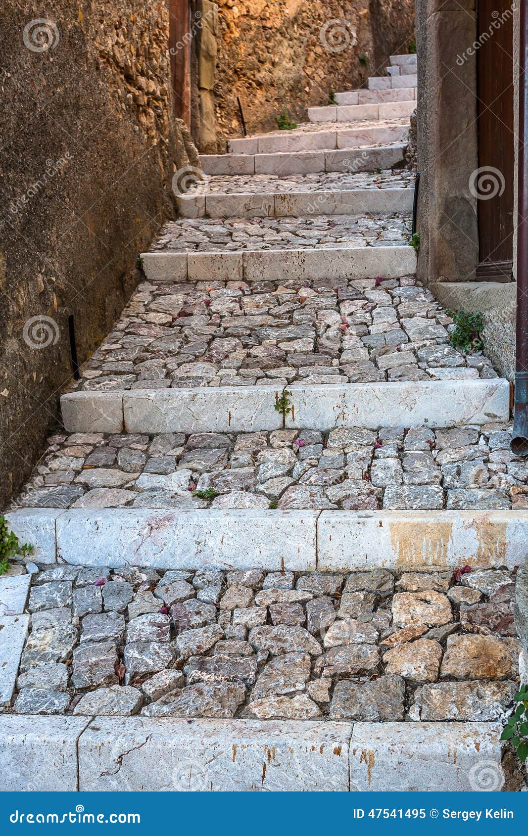 Stone Steps To Rustic House in Old City Stock Image - Image of ...