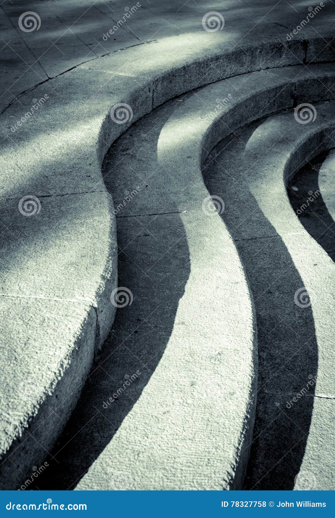 Stone Steps in a Wave Pattern Stock Photo - Image of stone, movement ...
