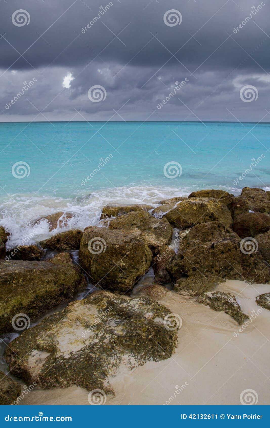 Stone and storm stock image. Image of sand, seascape - 42132611