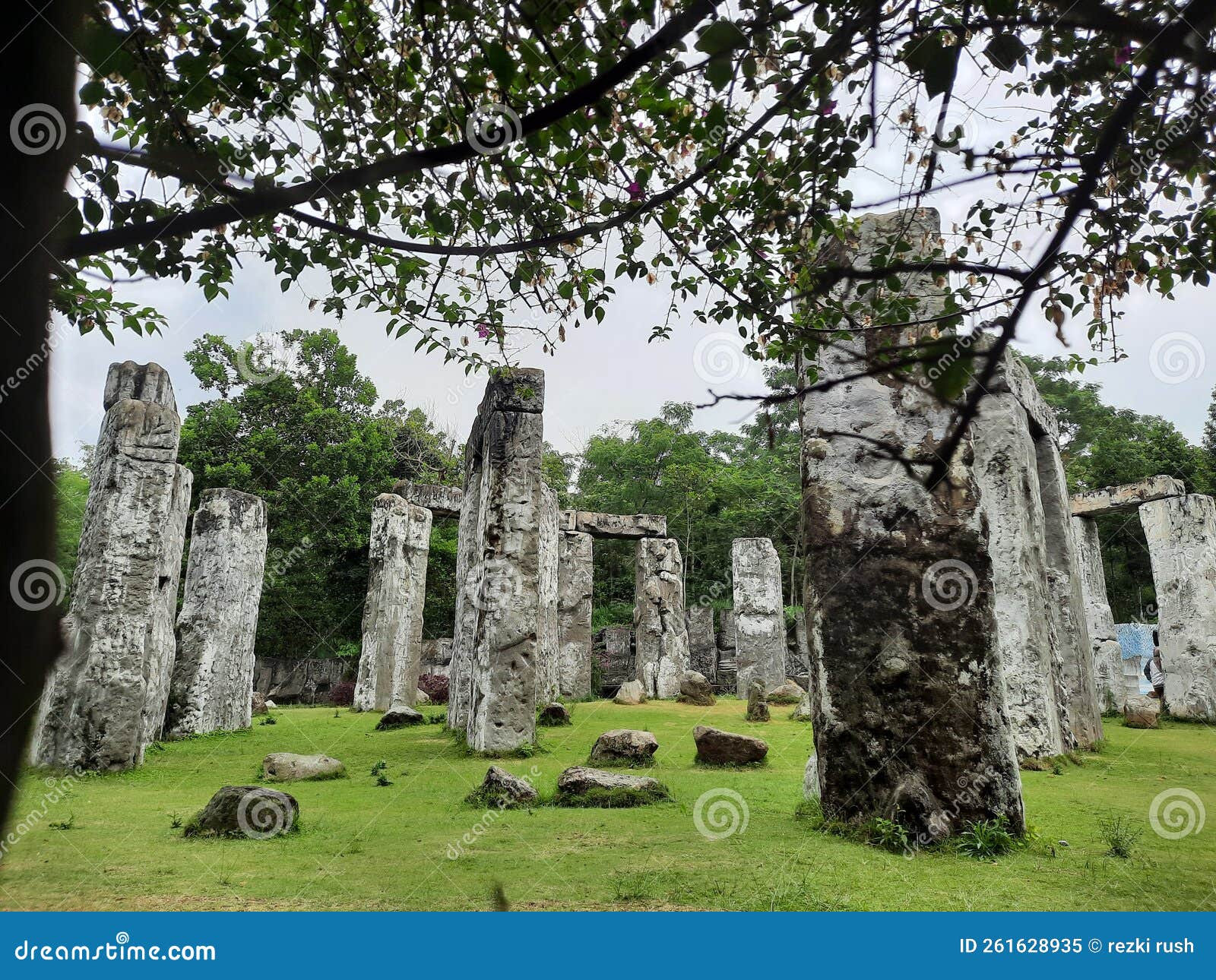 Stone Structure Which is a Unique Tourist Attraction. Stock Image ...
