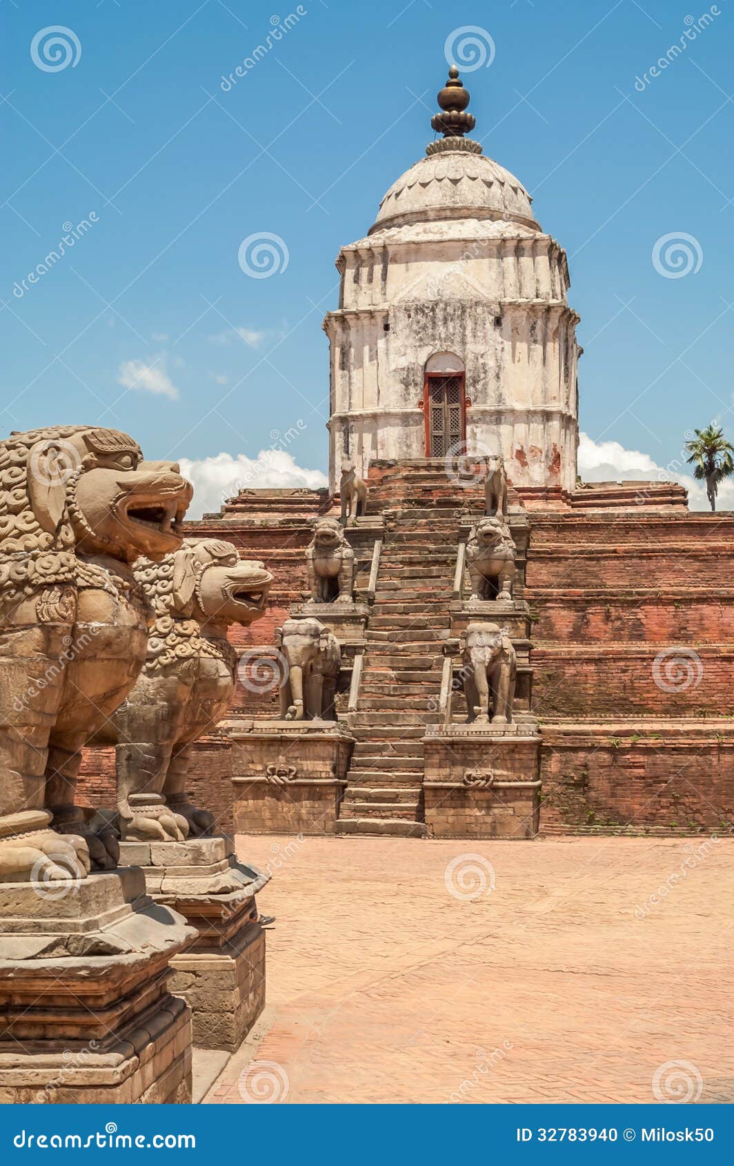 Stone Stupa in Bhaktapur stock photo. Image of stone - 32783940