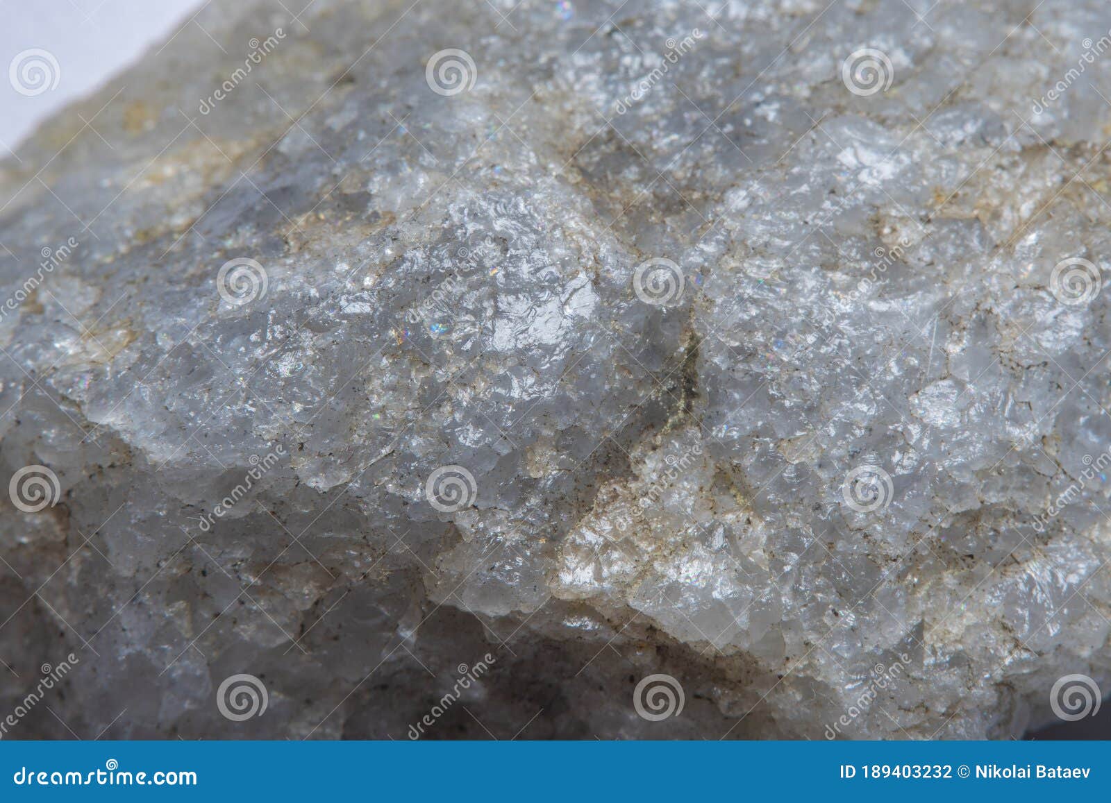 Quartz Crystal Formations Under Microscope