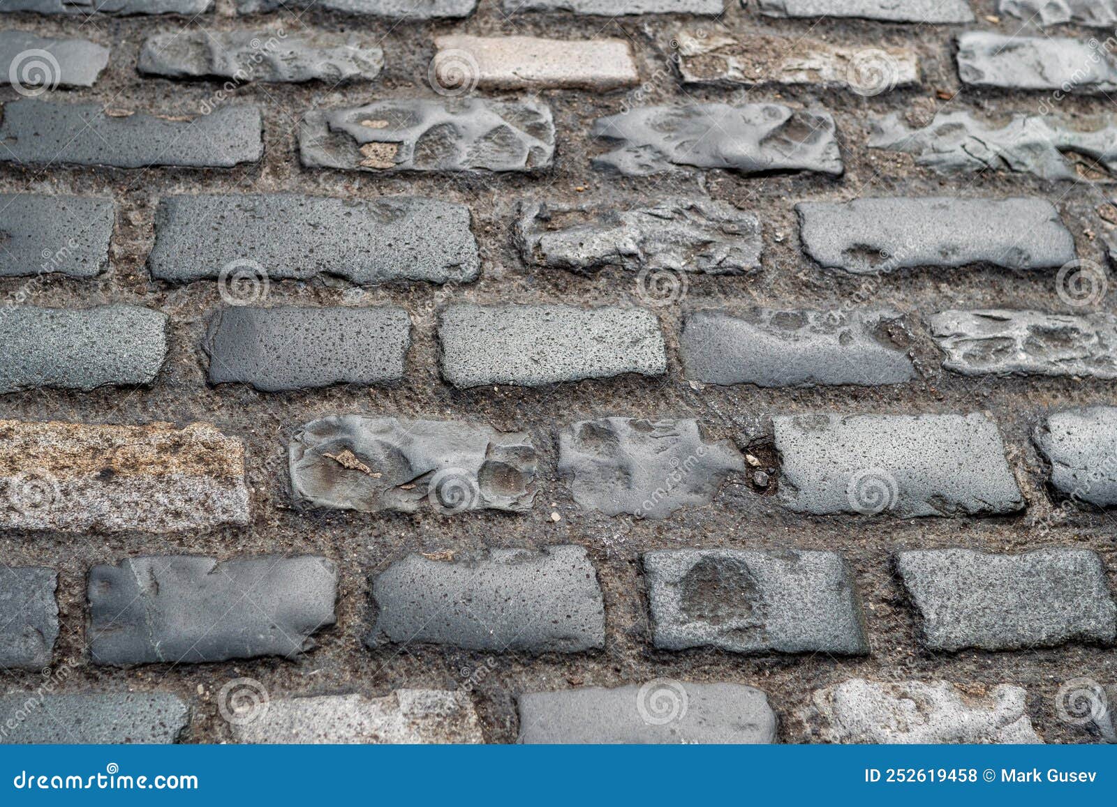 Stone Surface of a Walking Path or Road in Town. Abstract Texture for ...