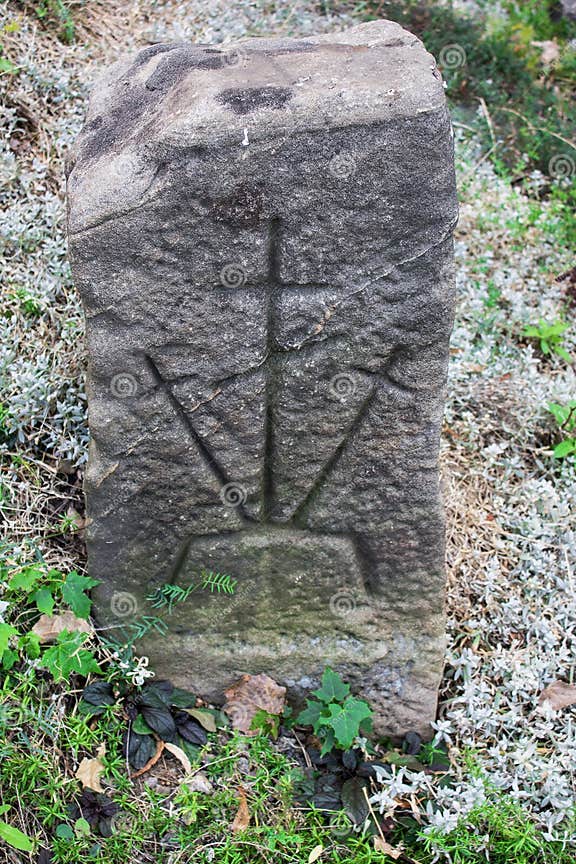 Stone Symbol of War in the Donbas Stock Image - Image of memorial ...