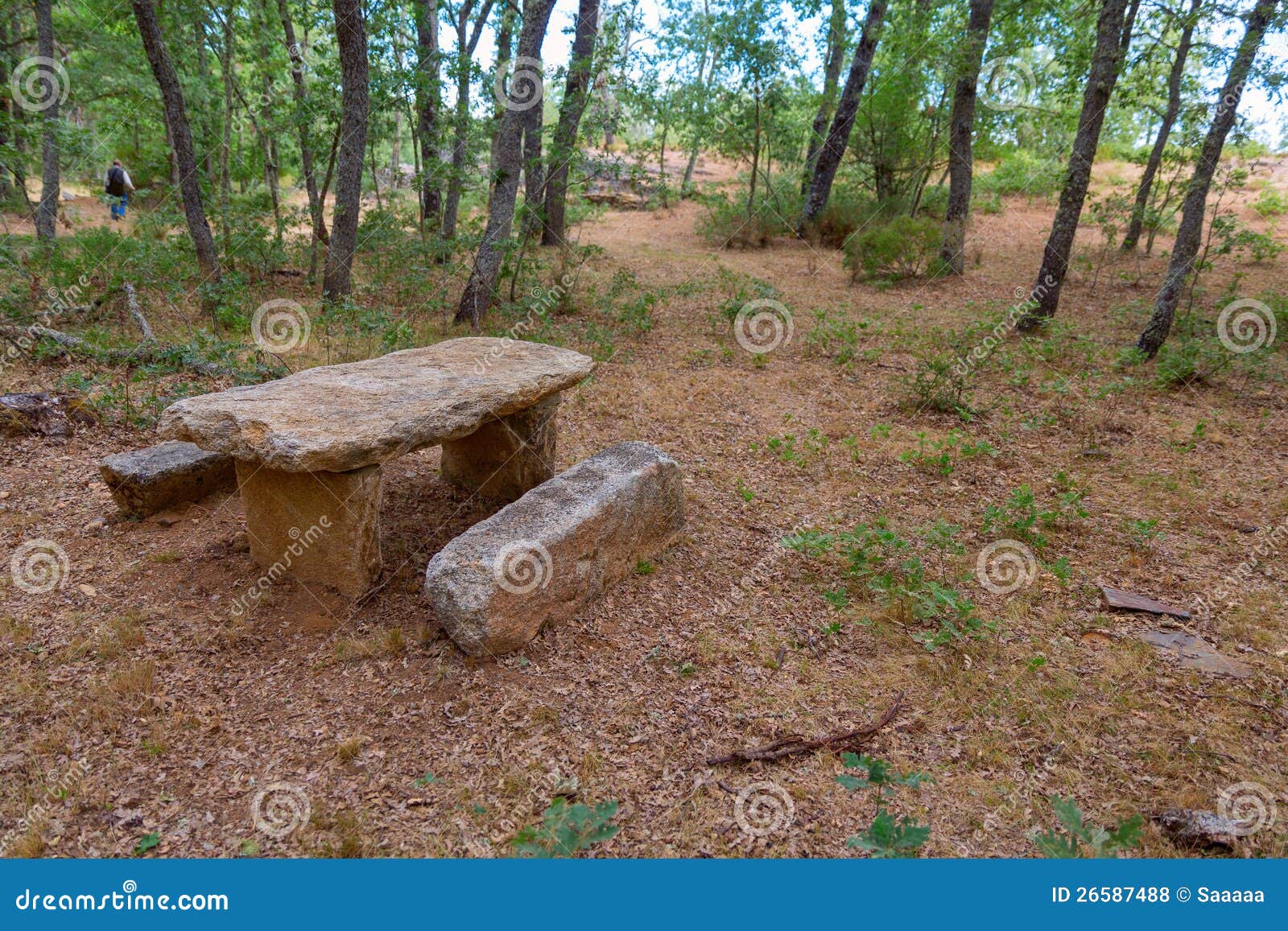 Stone table stock photo. Image of garden, furniture, heavy - 26587488