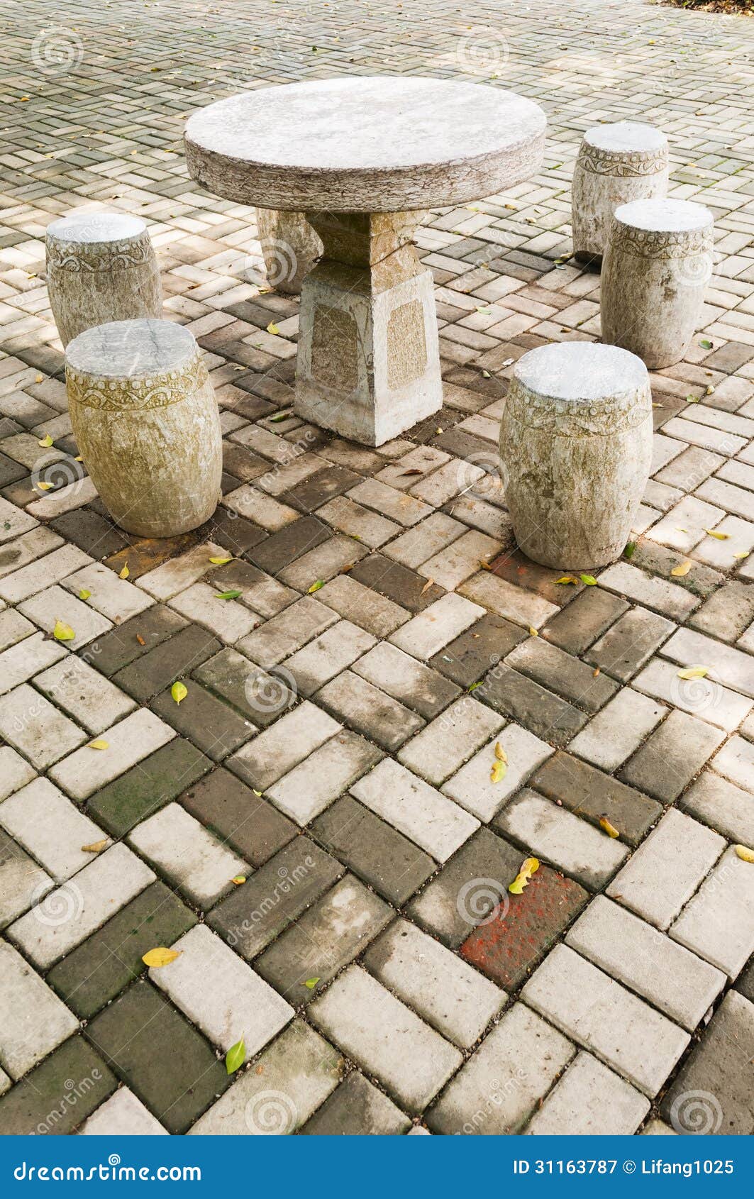 Stone table stock image. Image of path, play, outdoor - 31163787
